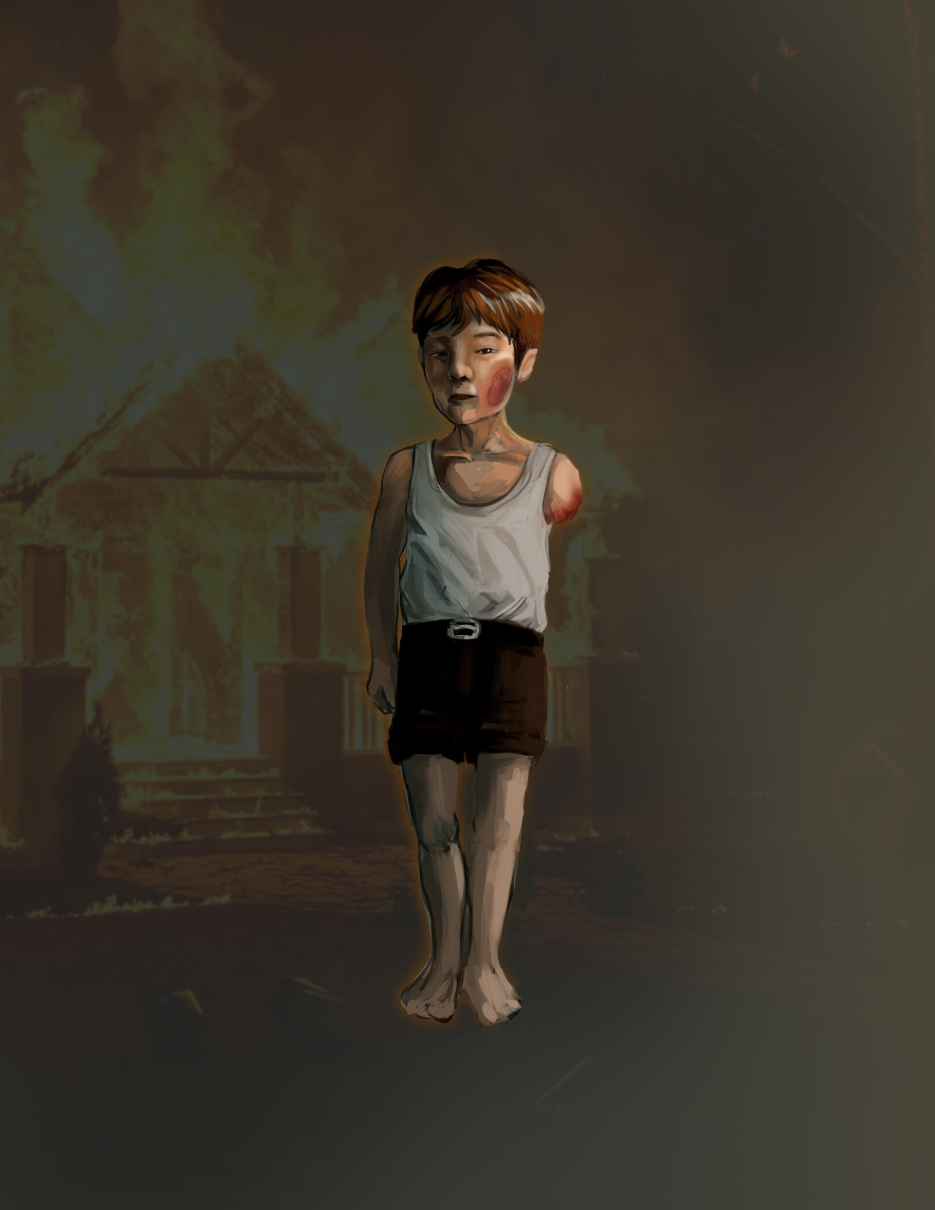 ArtStation - traumatized kid