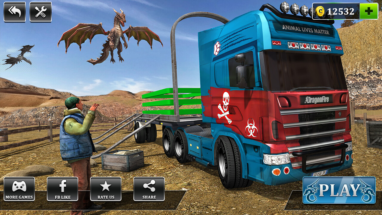 ArtStation - Dragon Transport Game ui