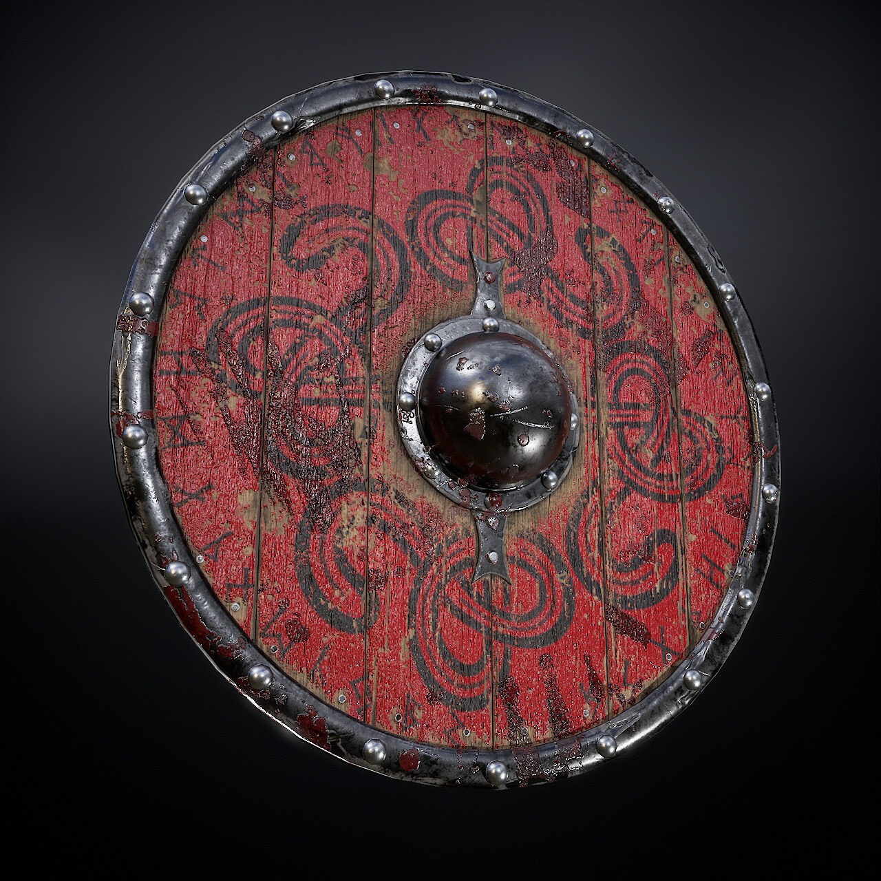 ArtStation - Texturing of a viking shield with Substance Painter