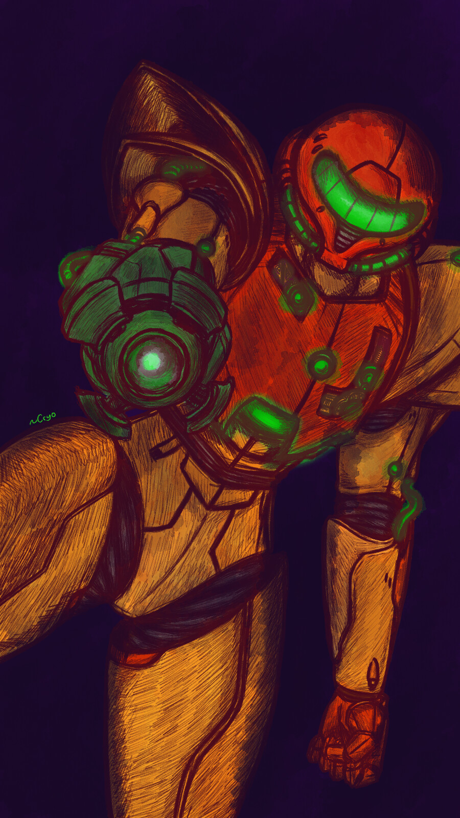 ArtStation - Power Suit Samus '86