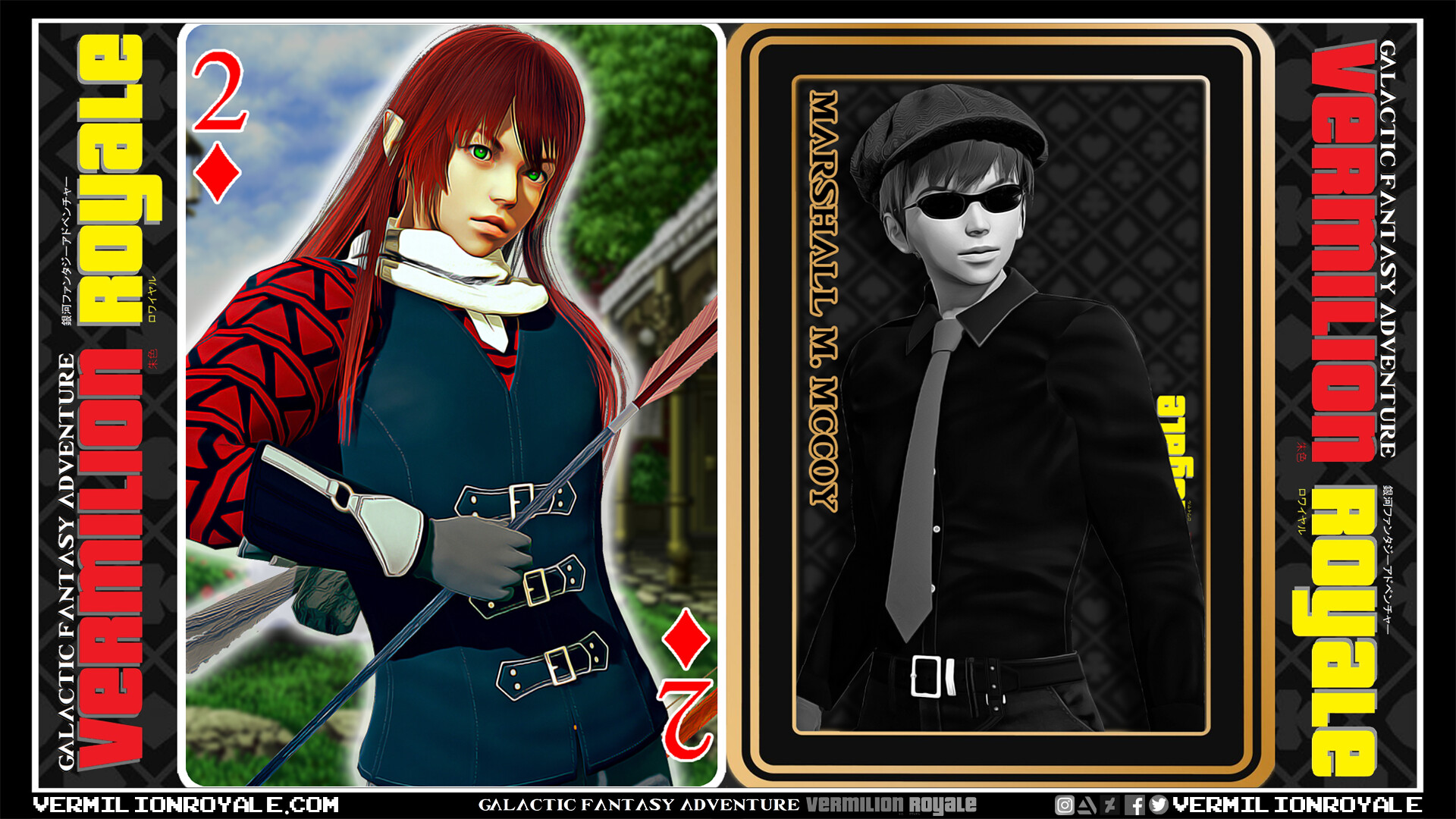 Vermilion Royale - VR - Playing Cards Concept - Deck One (WIP)