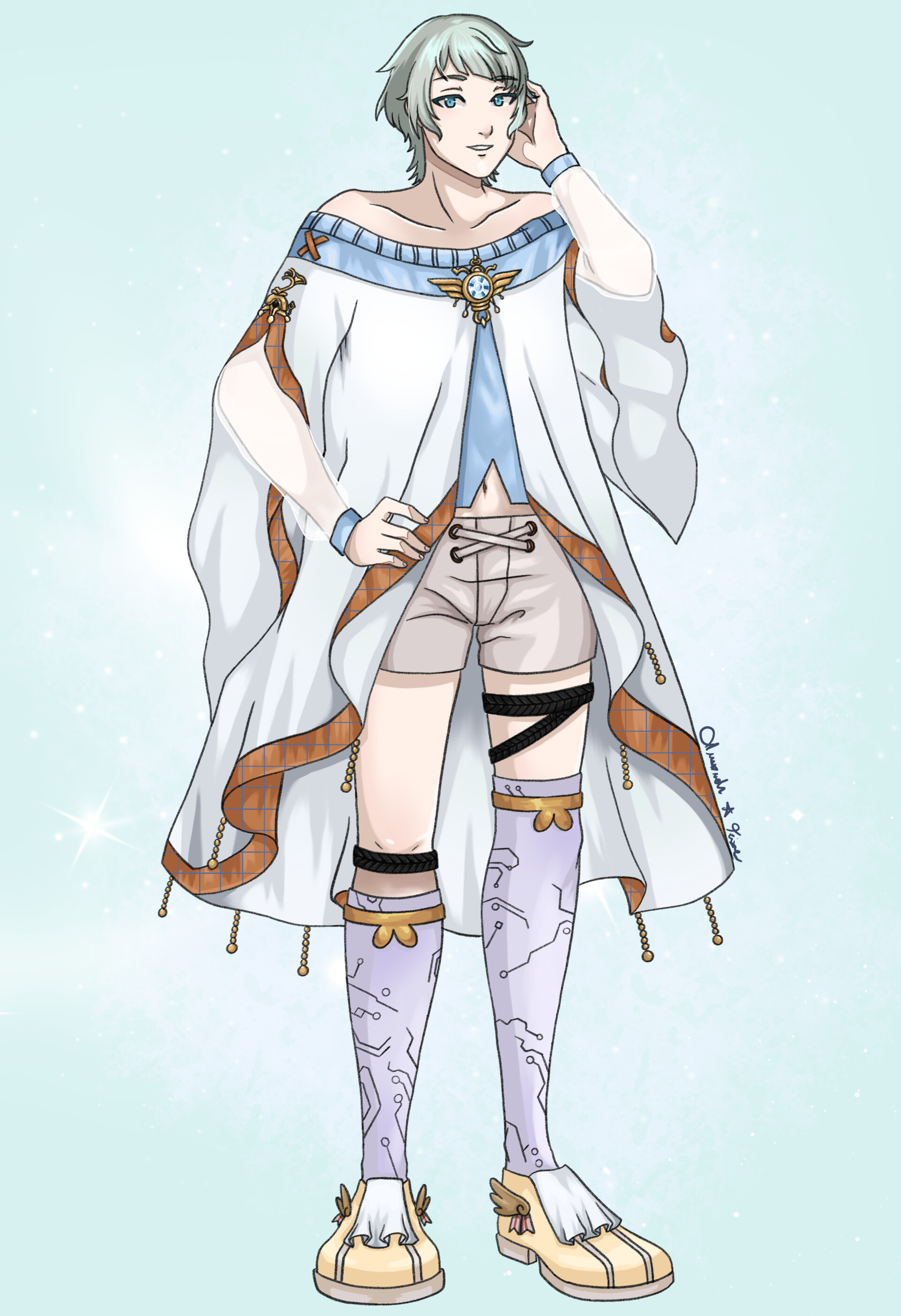 ArtStation - Oc genderbend commission