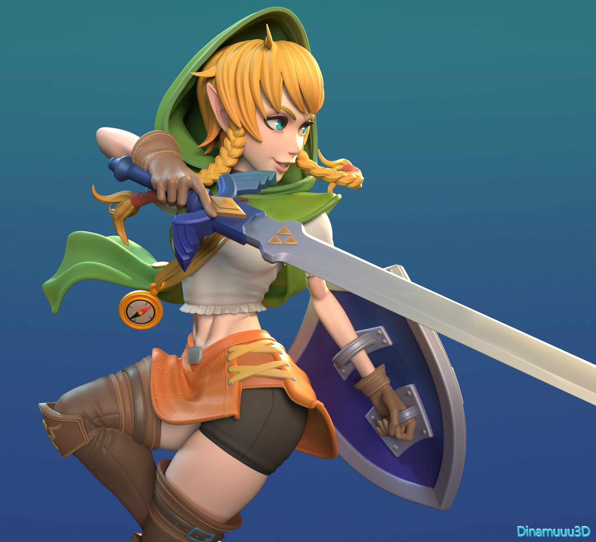 Dinamuuu 3D - Linkle 3D Print Model STL