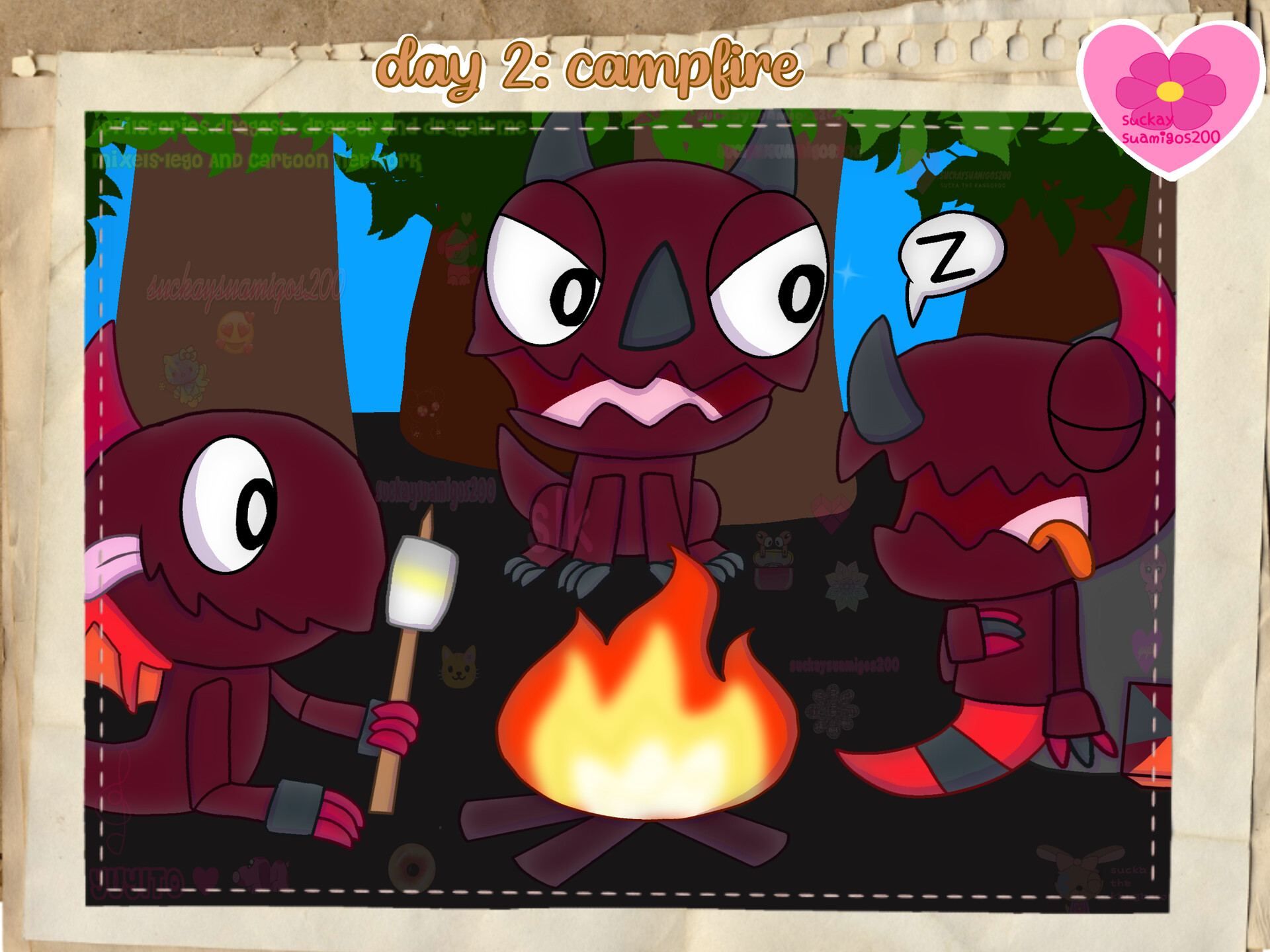 ArtStation - Aprilstories Day 2: campfire