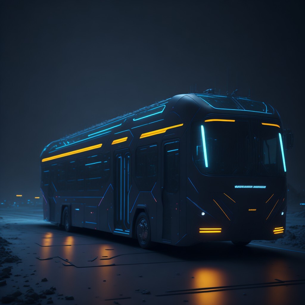 AIstation - Sci-fi futuristic bus