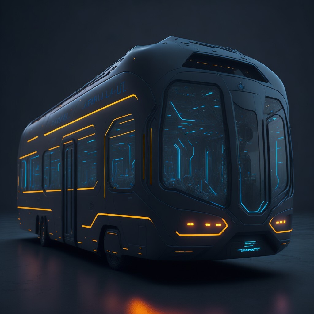 AIstation - Sci-fi futuristic bus
