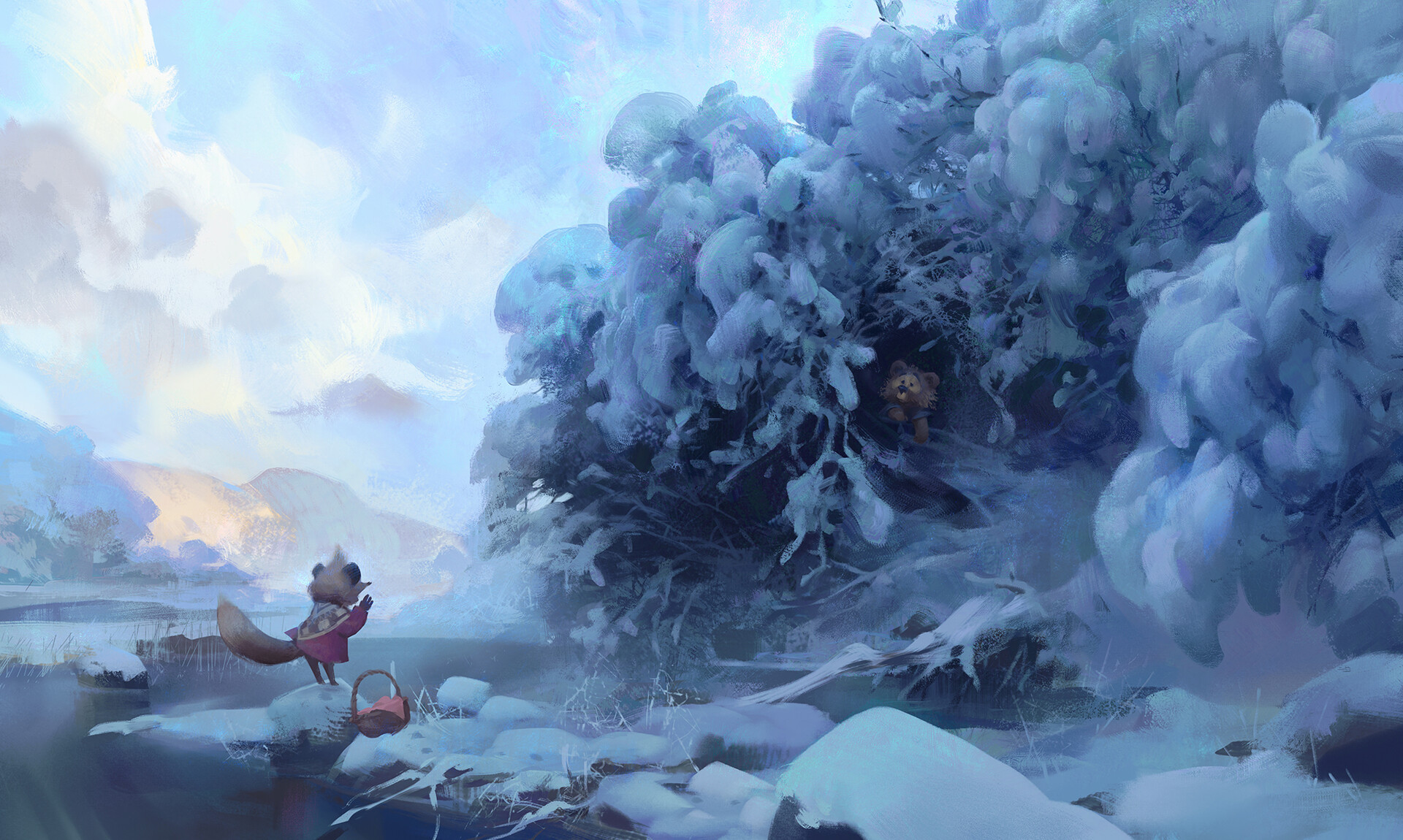 how to draw digital snow