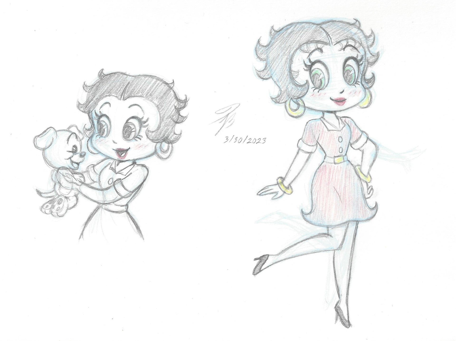 Betty Boop Angel Coloring Pages