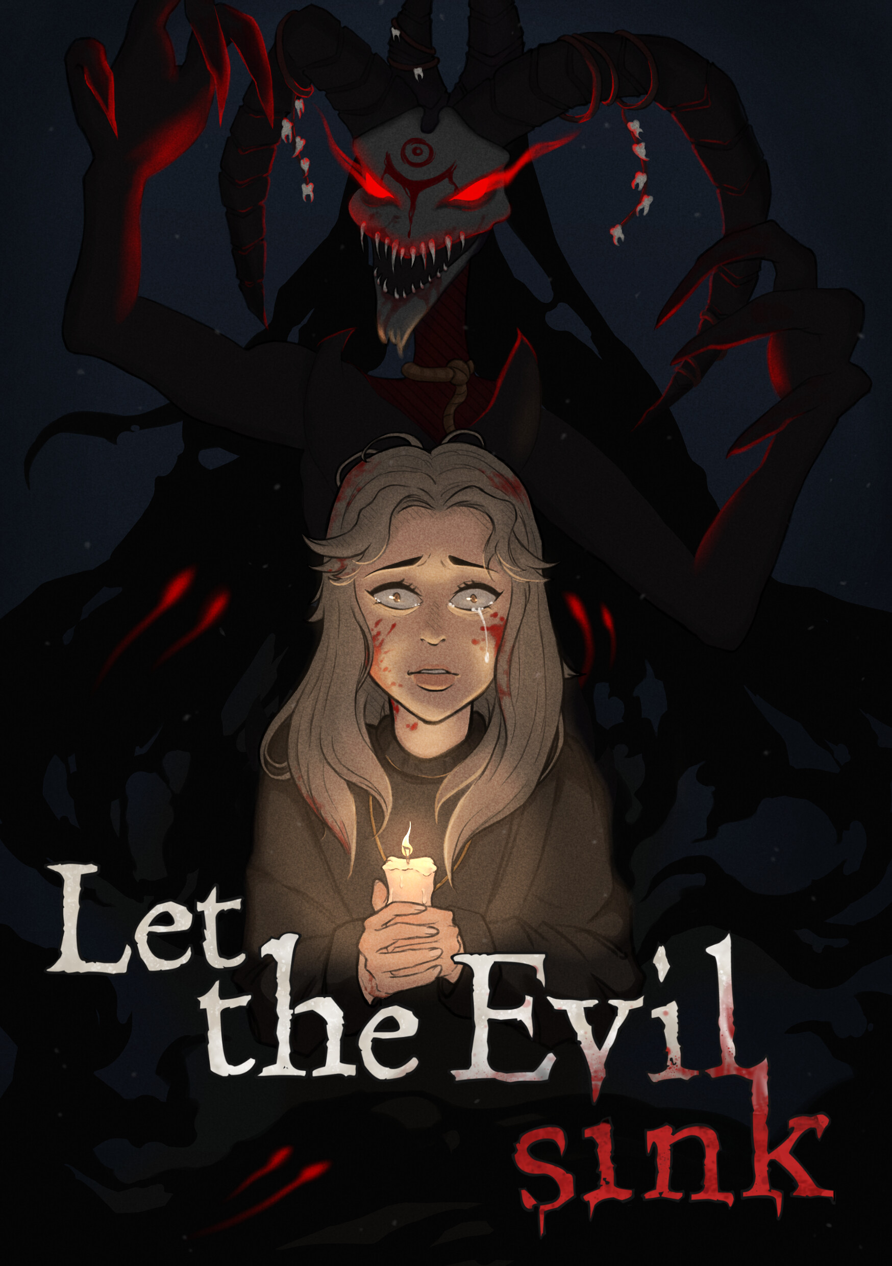 ArtStation - Let The Evil sink | Horror game in side-scroller on Unity