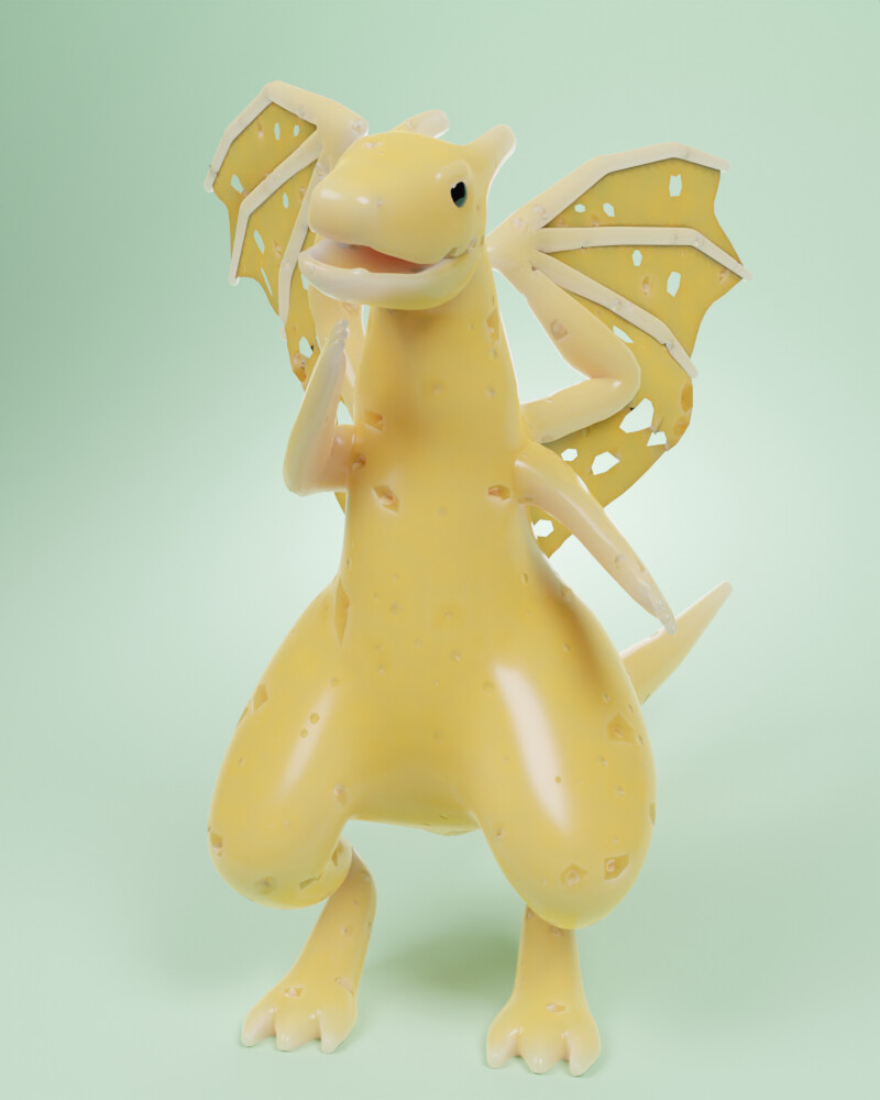 ArtStation - Dragon Cave: Cheese Dragon