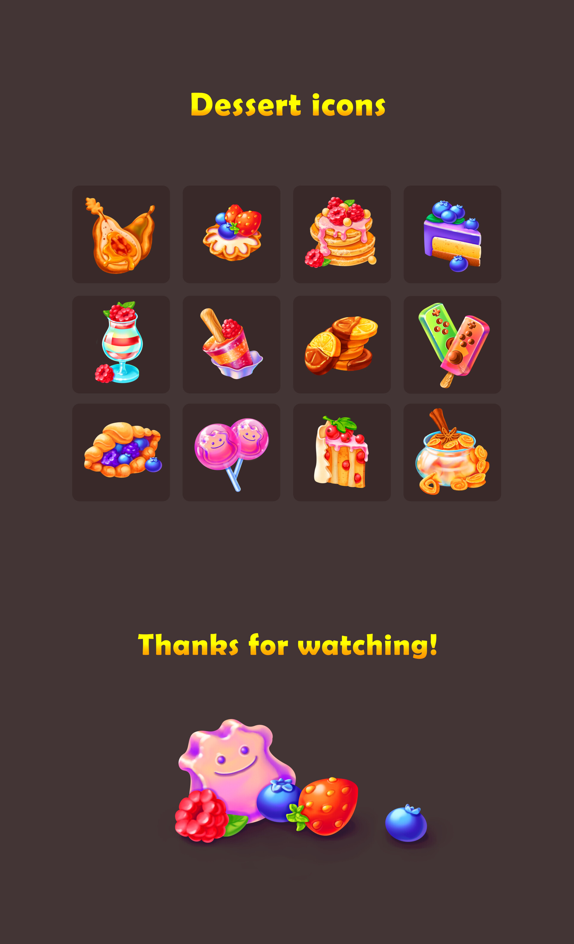 ArtStation - Dessert icons
