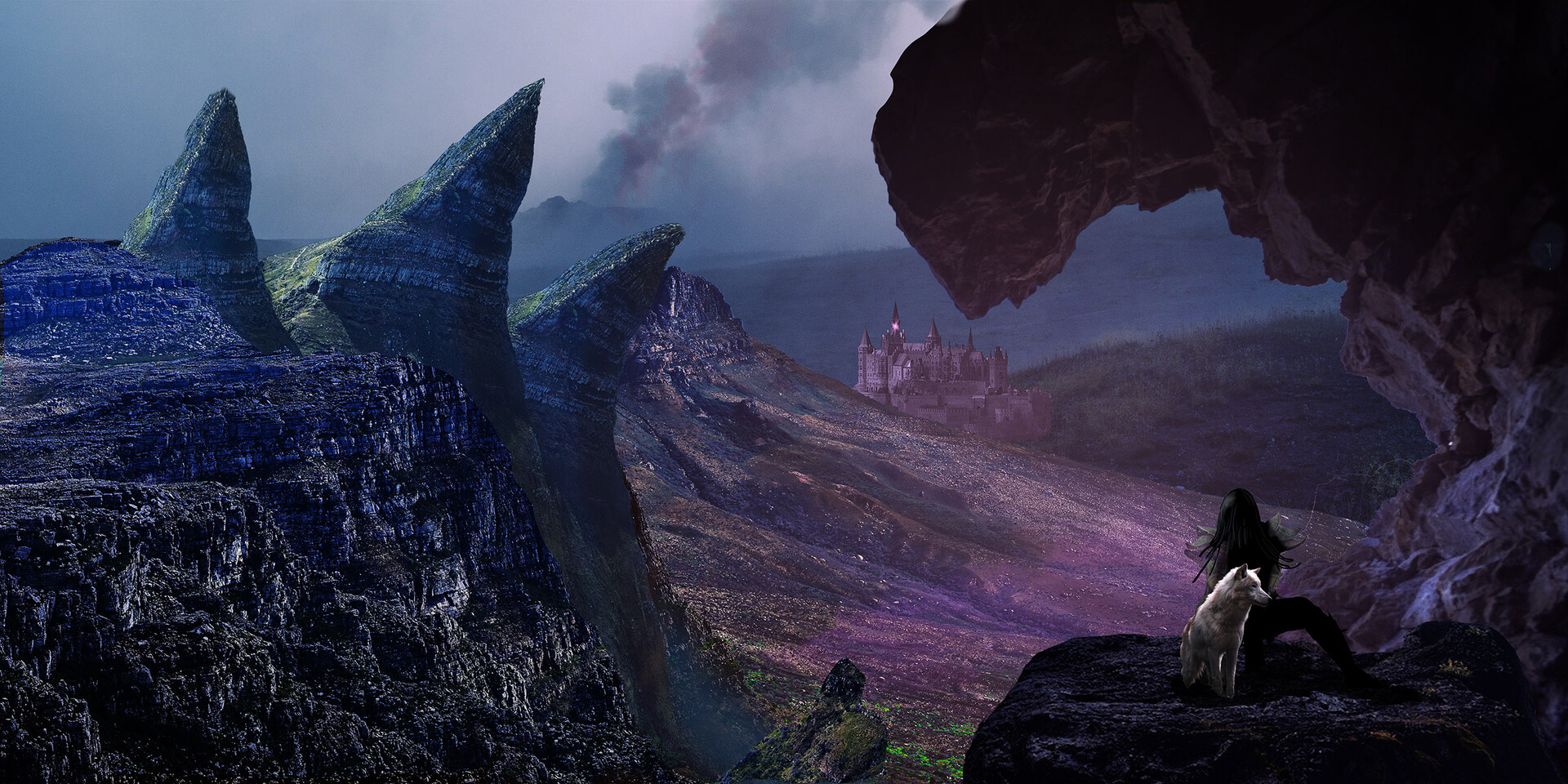 ArtStation - The traveling White Wolf.