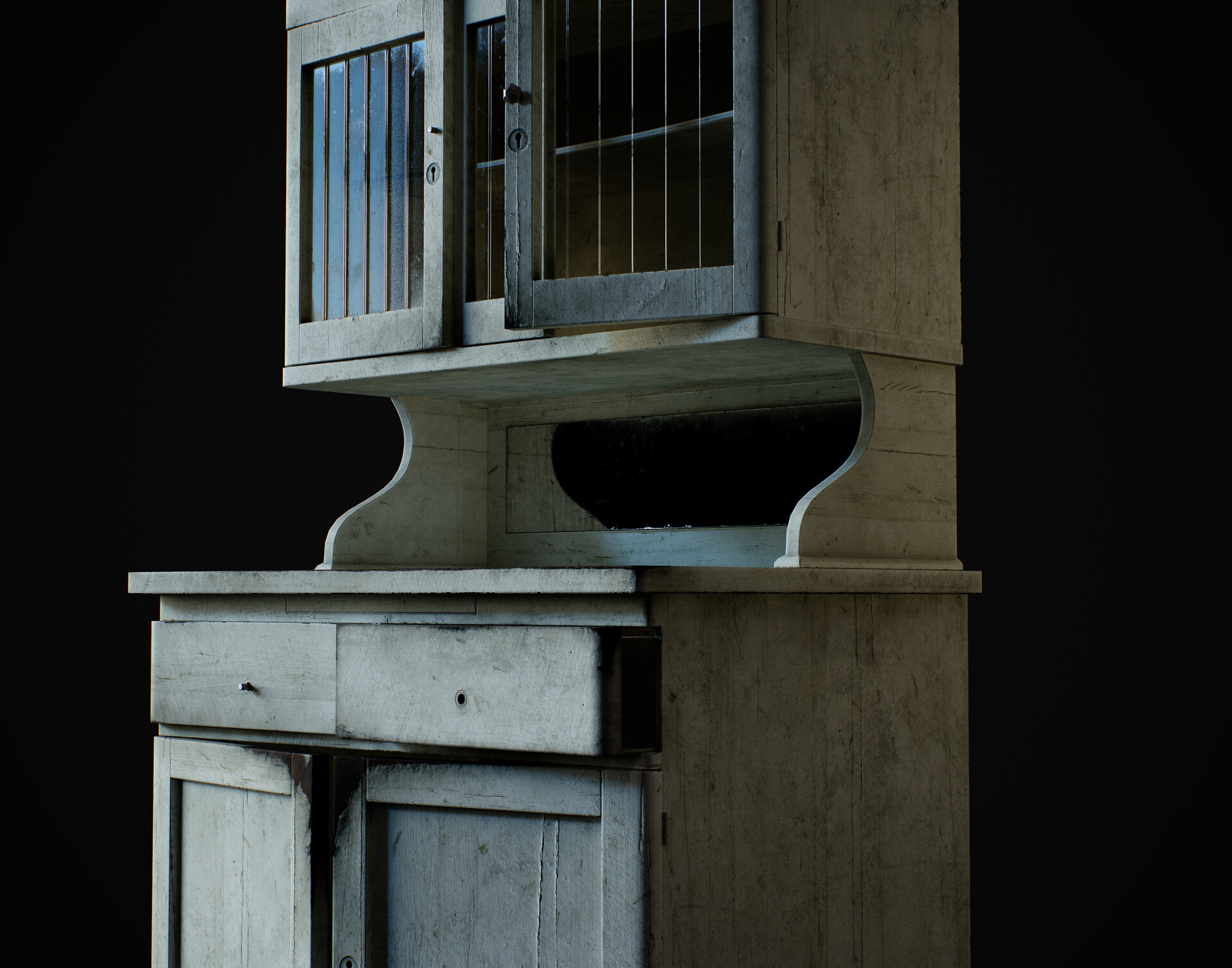 ArtStation - "Old buffet" game ready 3d model