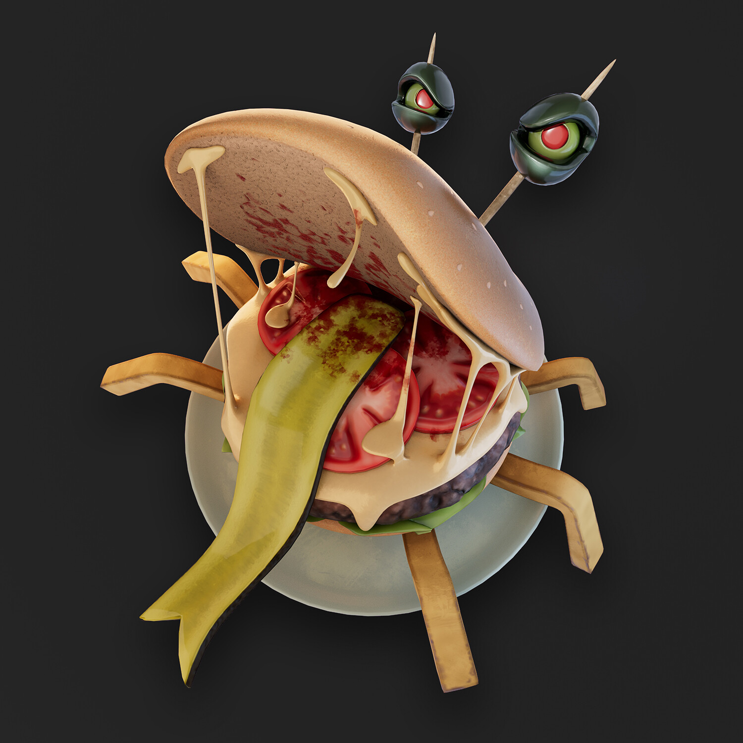 ArtStation - Leftover Burger