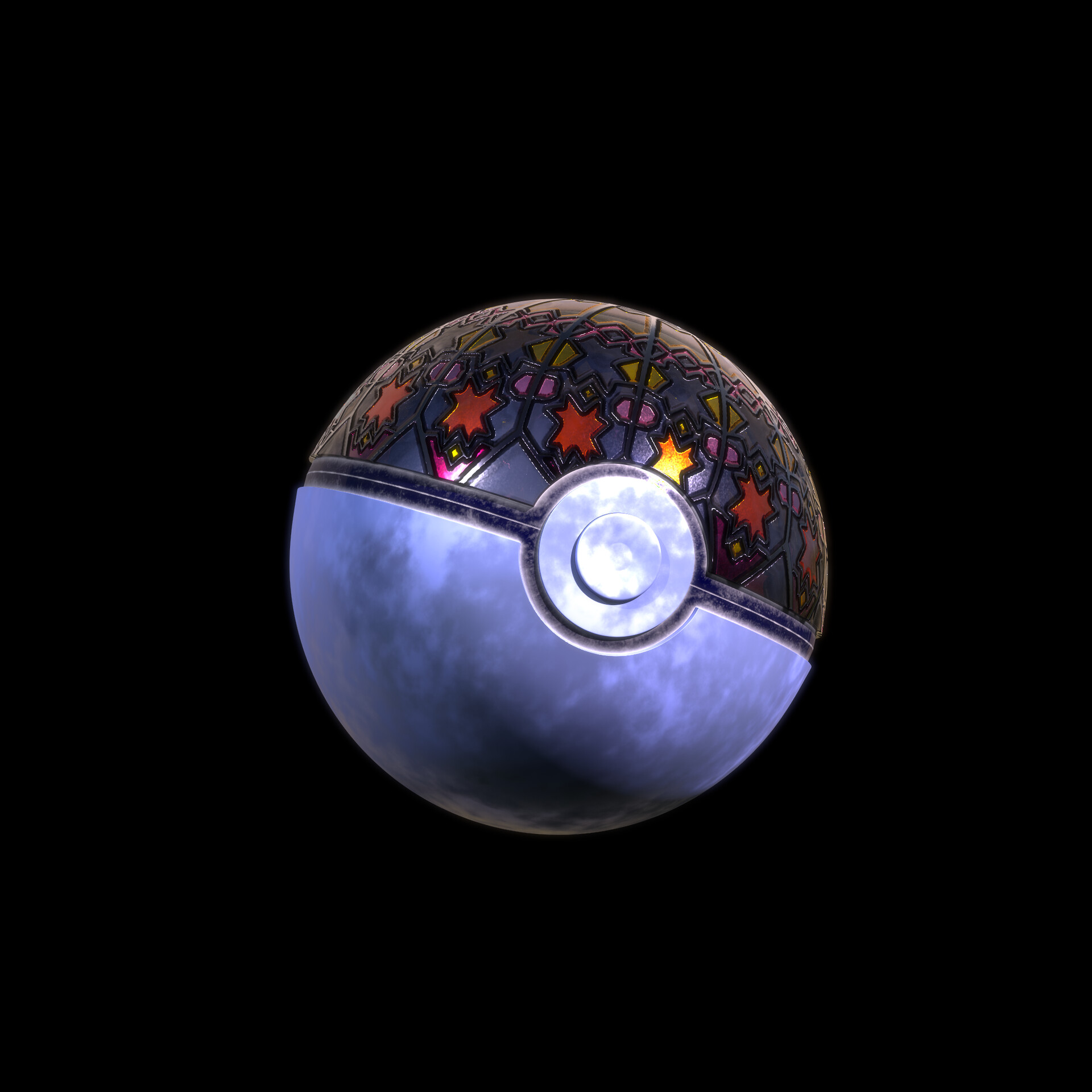 ArtStation - Texturing Pokeball 2