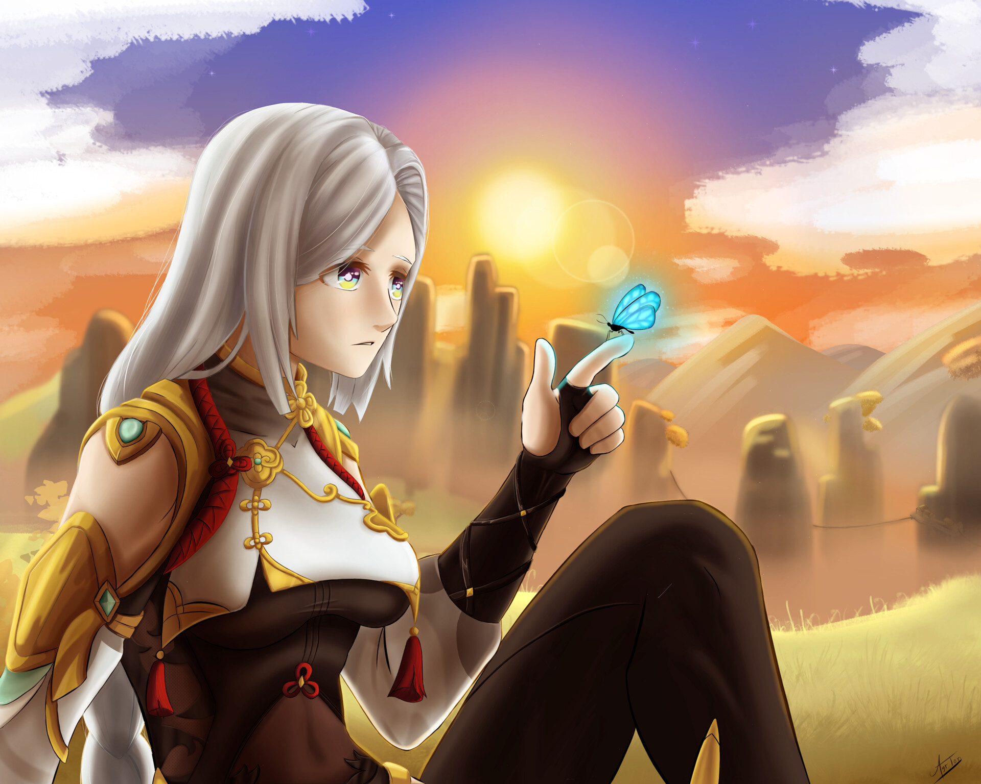 ArtStation - Fan art Shenhe - Genshin impact