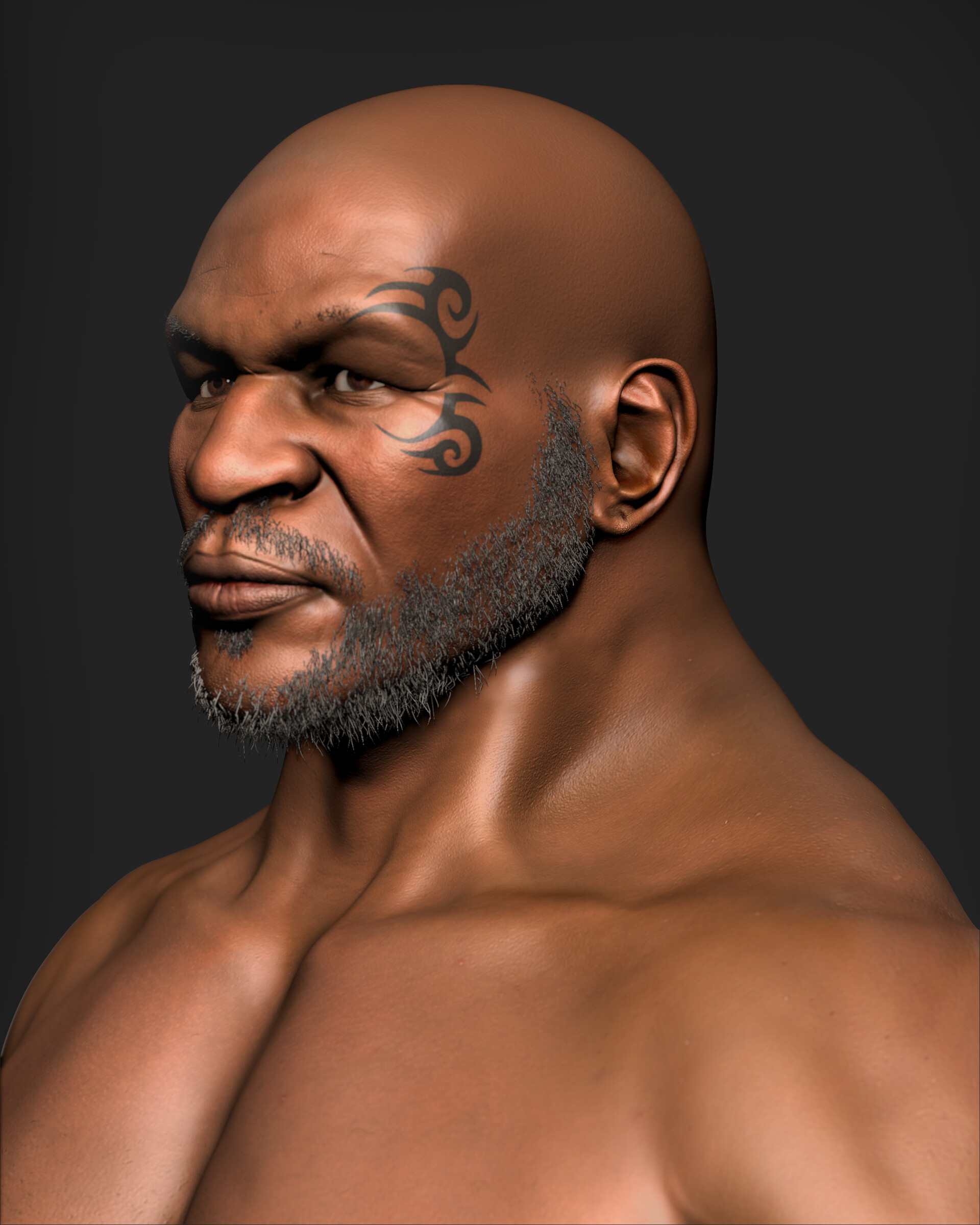 ArtStation - Mike Tyson portrait