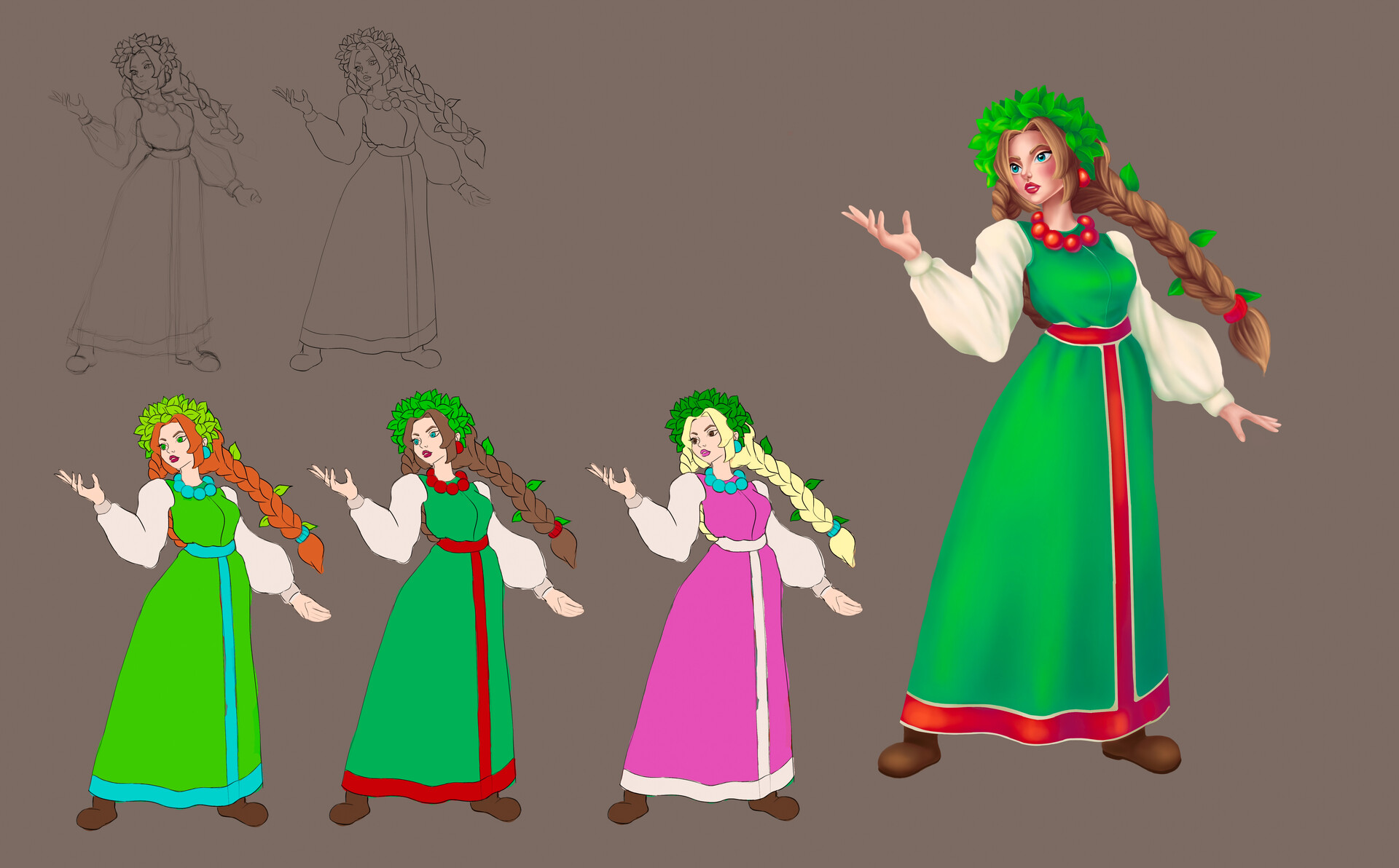 ArtStation - 2d character concept