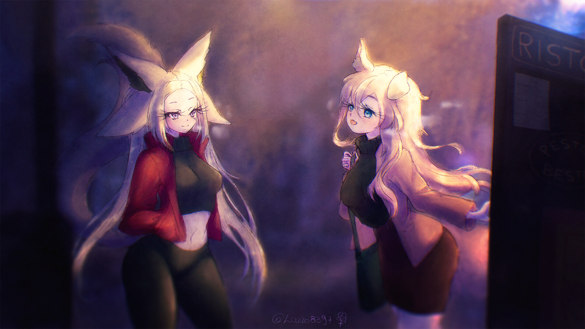 ArtStation - Dya Rikku & Yuniiho Dinner Date