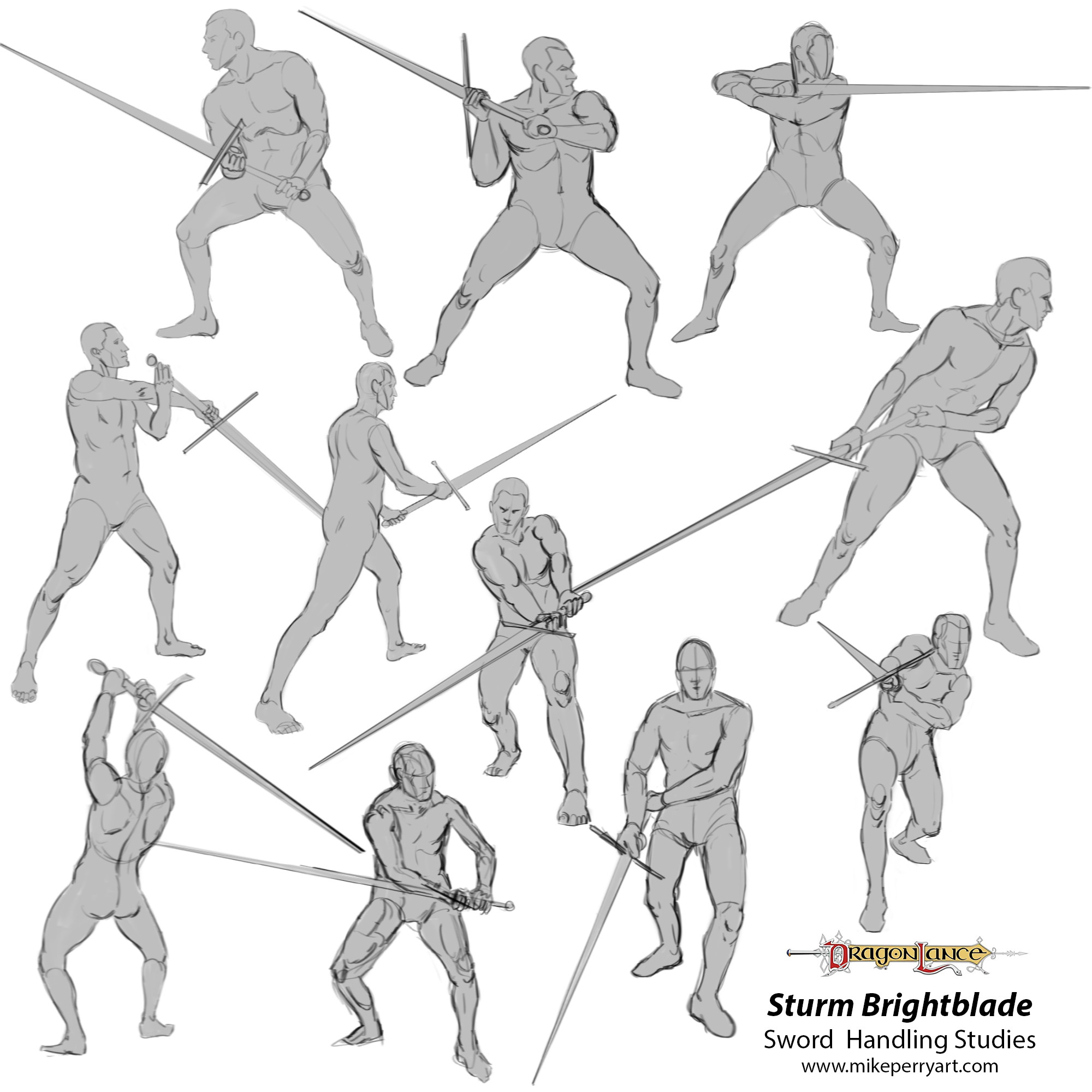 mike perry art.com - Sturm Bright Blade Character Workshop Dragonlance