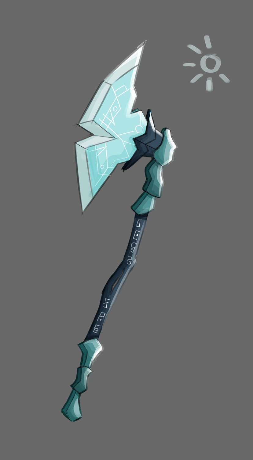 ArtStation - Runic Axe Concept