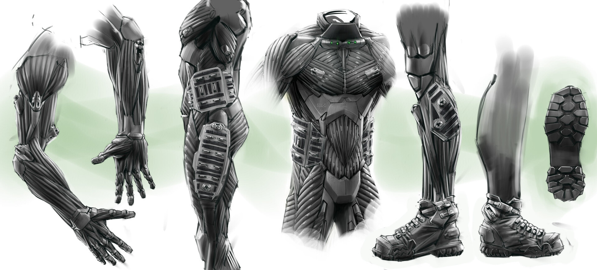 Crysis Nanosuit Drawing