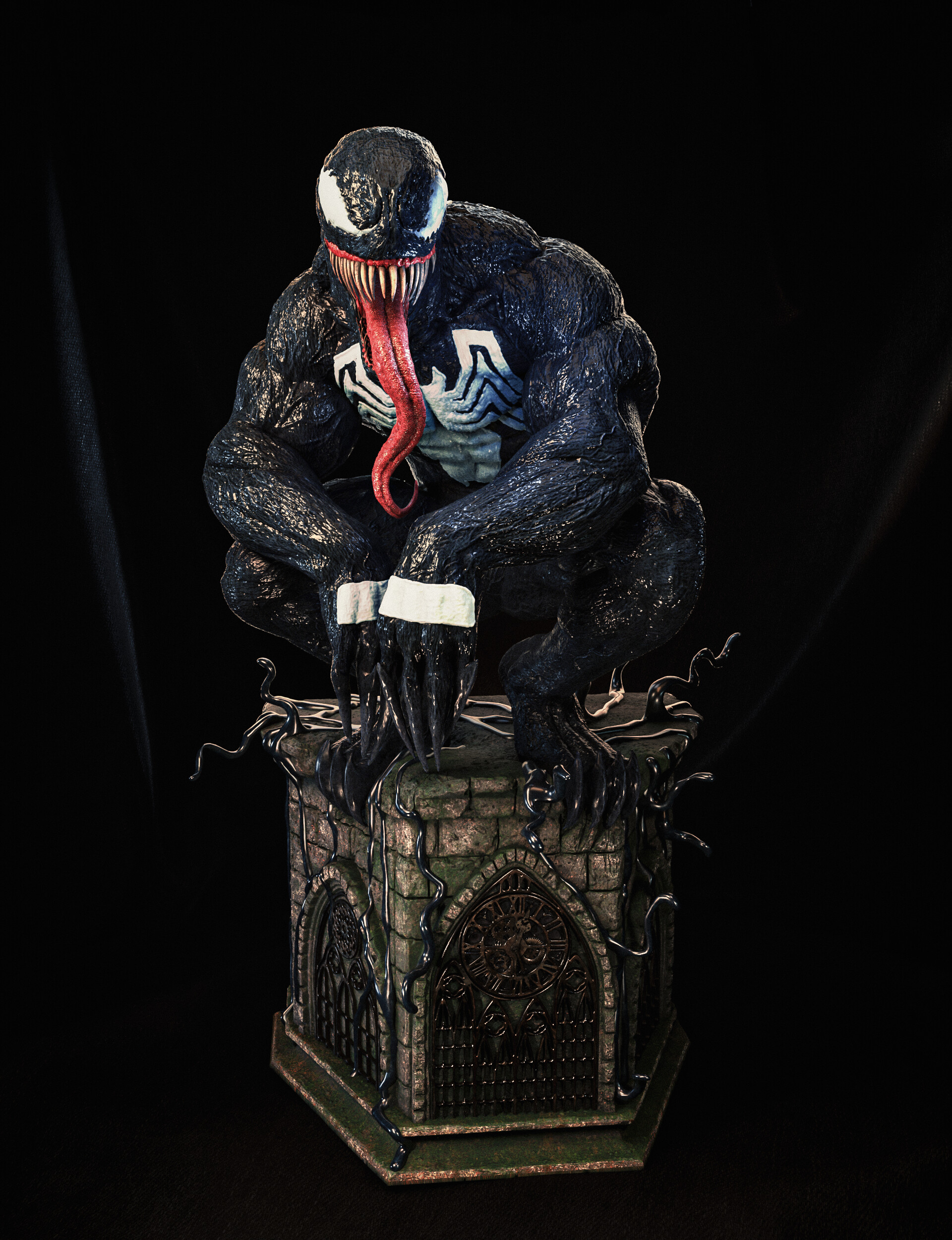 ArtStation - Venom - FanArt Statue