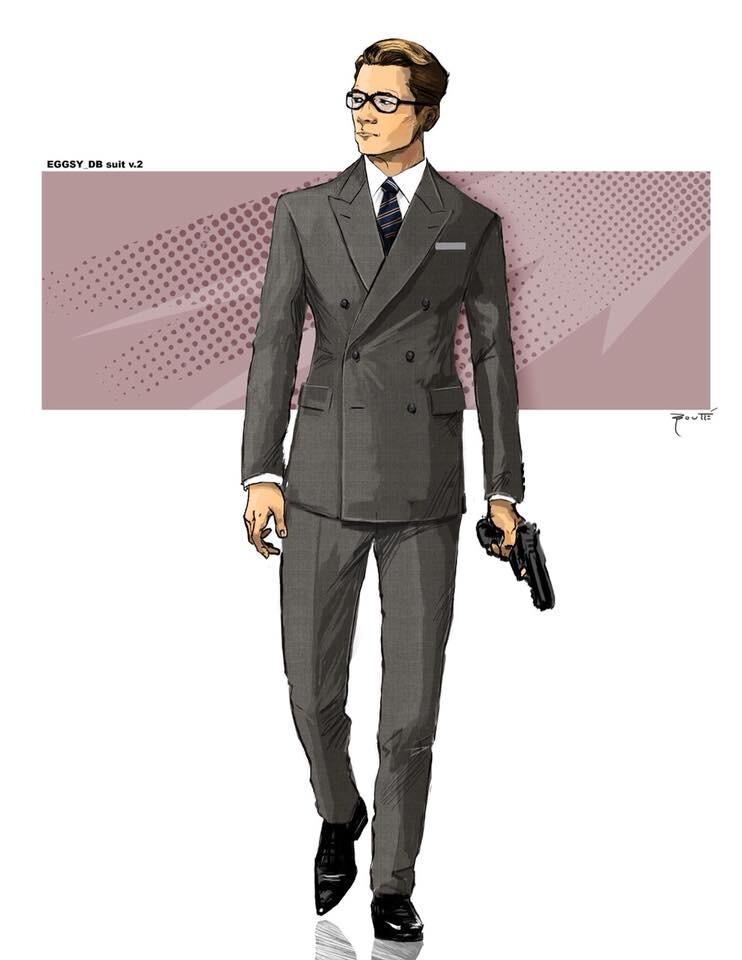ArtStation - Kingsman 2: The Golden Cirlce- Eggsy (Bespoke Suit)