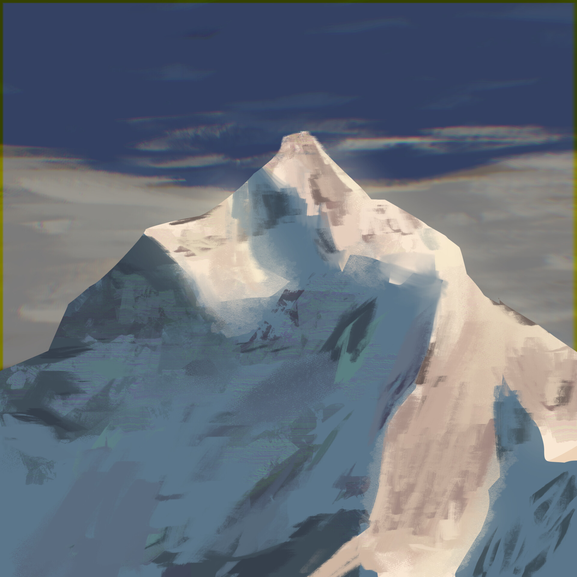 ArtStation - 3rd icy mountain study