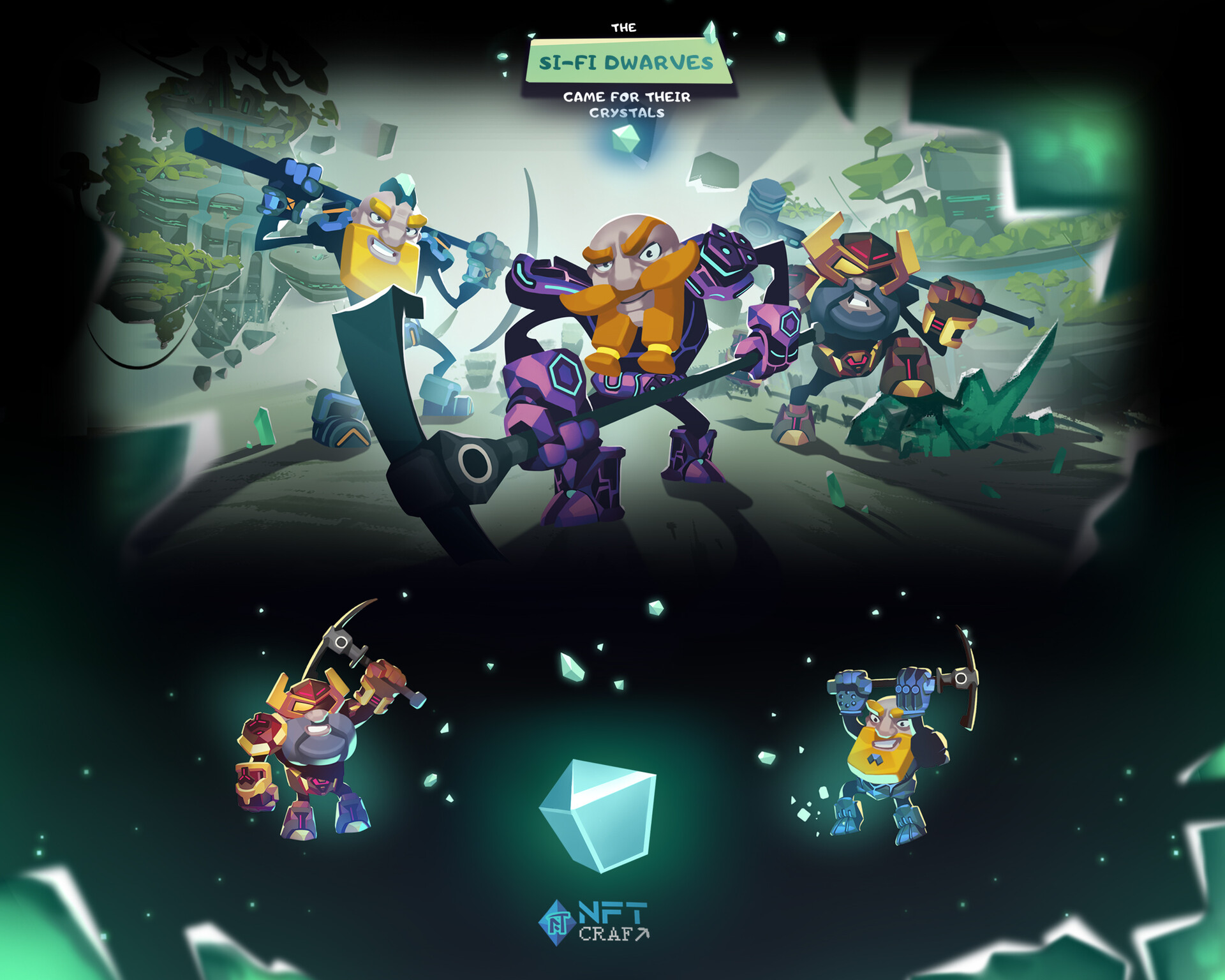 ArtStation - SI-FI Dwarfs NFT project