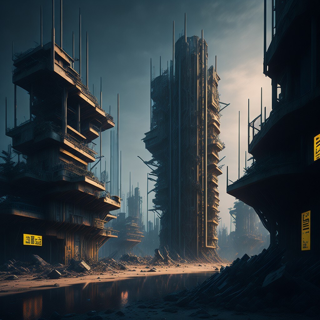 Ruined Sci Fi City
