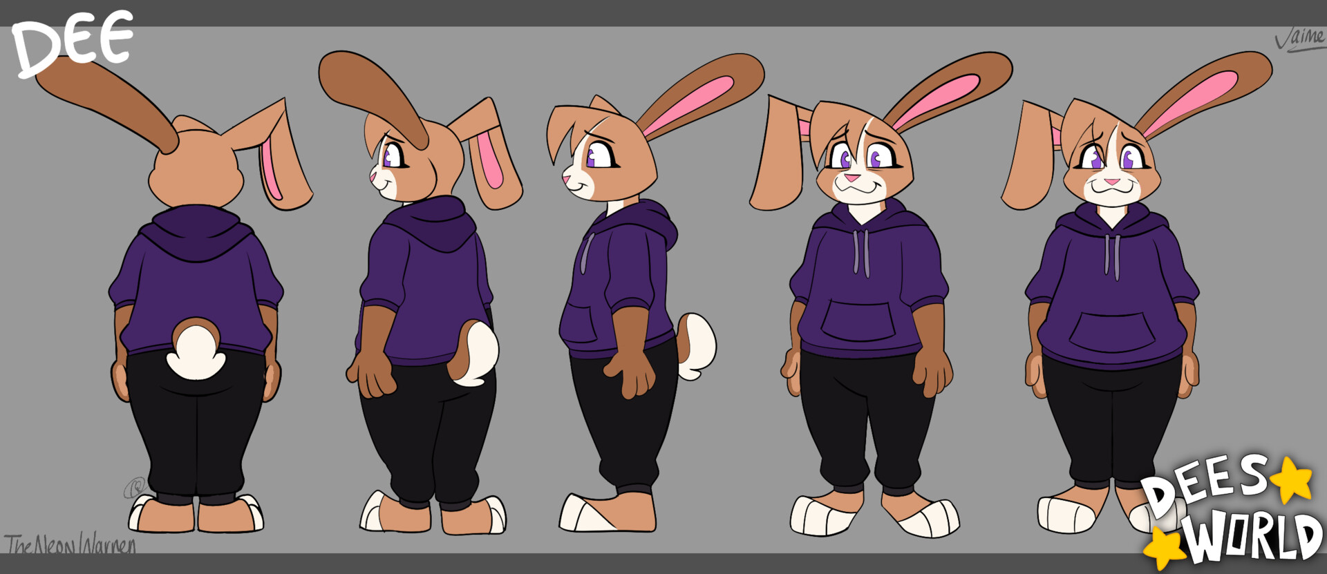 ArtStation - Dee's World - Proof of Concept Turnarounds