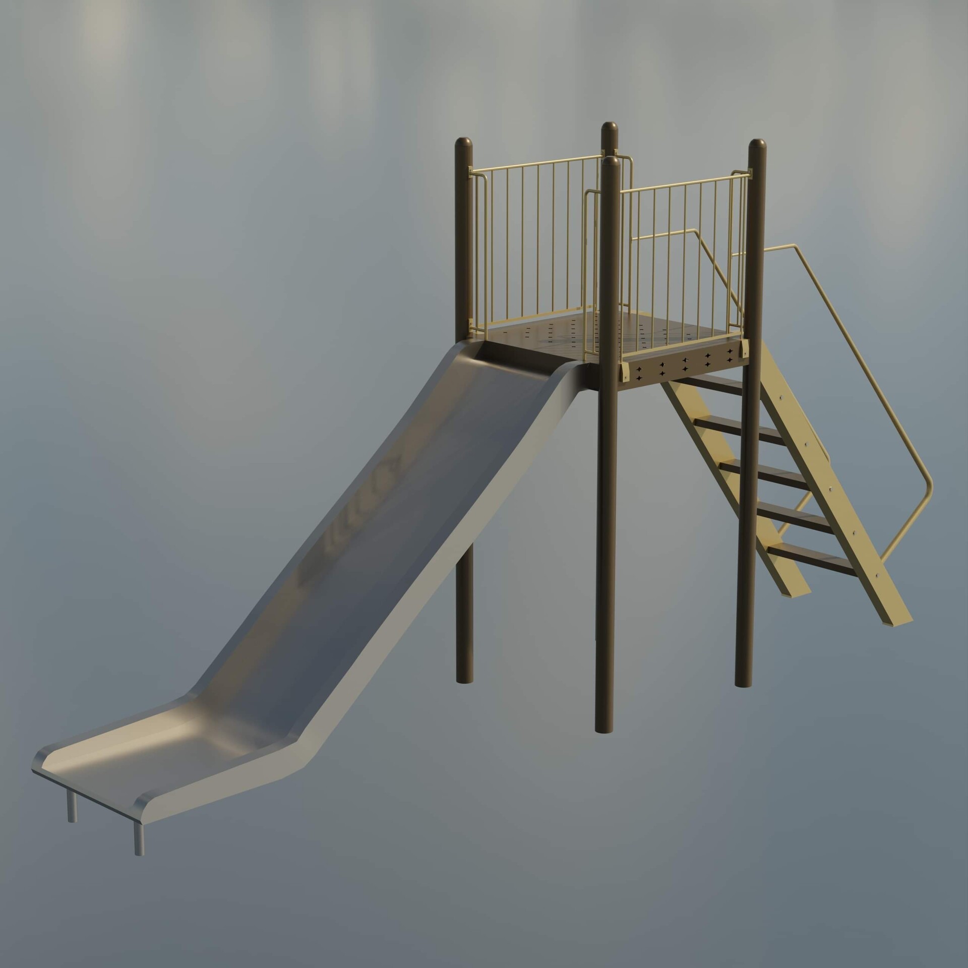 ArtStation - Playground Slide Game Asset for Kitty Catch