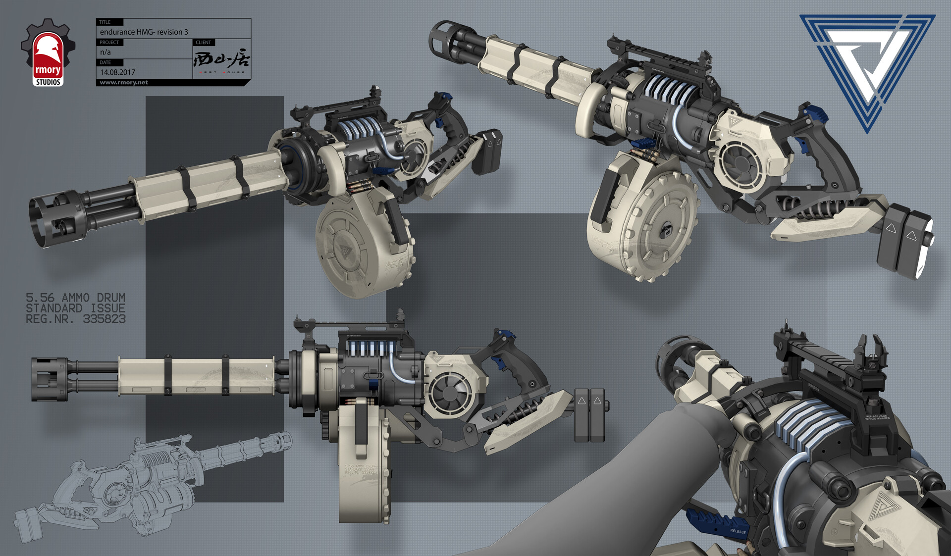 ArtStation - Water cooled experimental Rifle