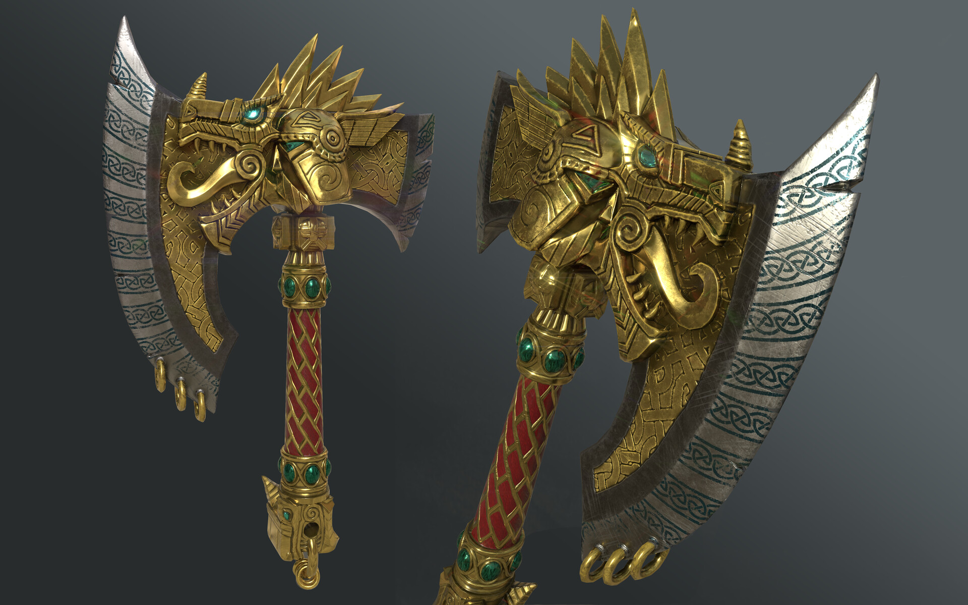 Monika Bhagat - Viking Axe Weapon