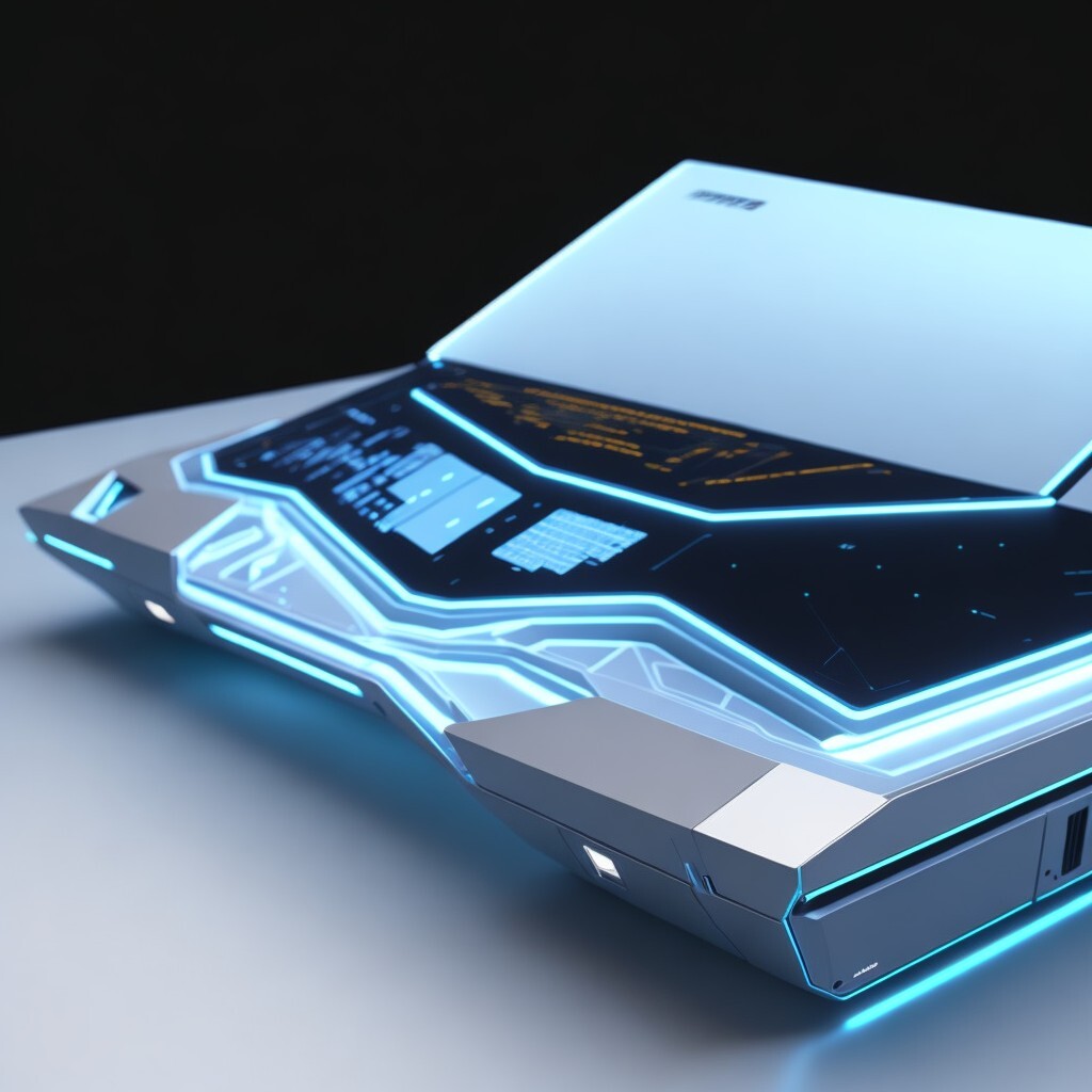 ArtStation - Futuristic laptop