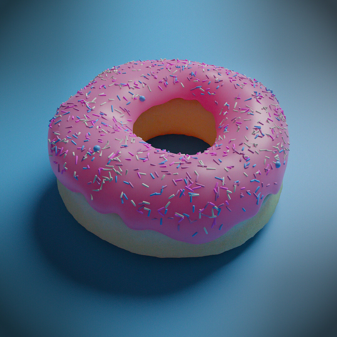 ArtStation - 3D Donut Model - Blender 3.0