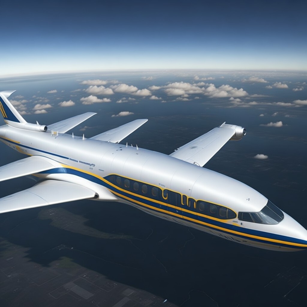 Futuristic Passenger Plane