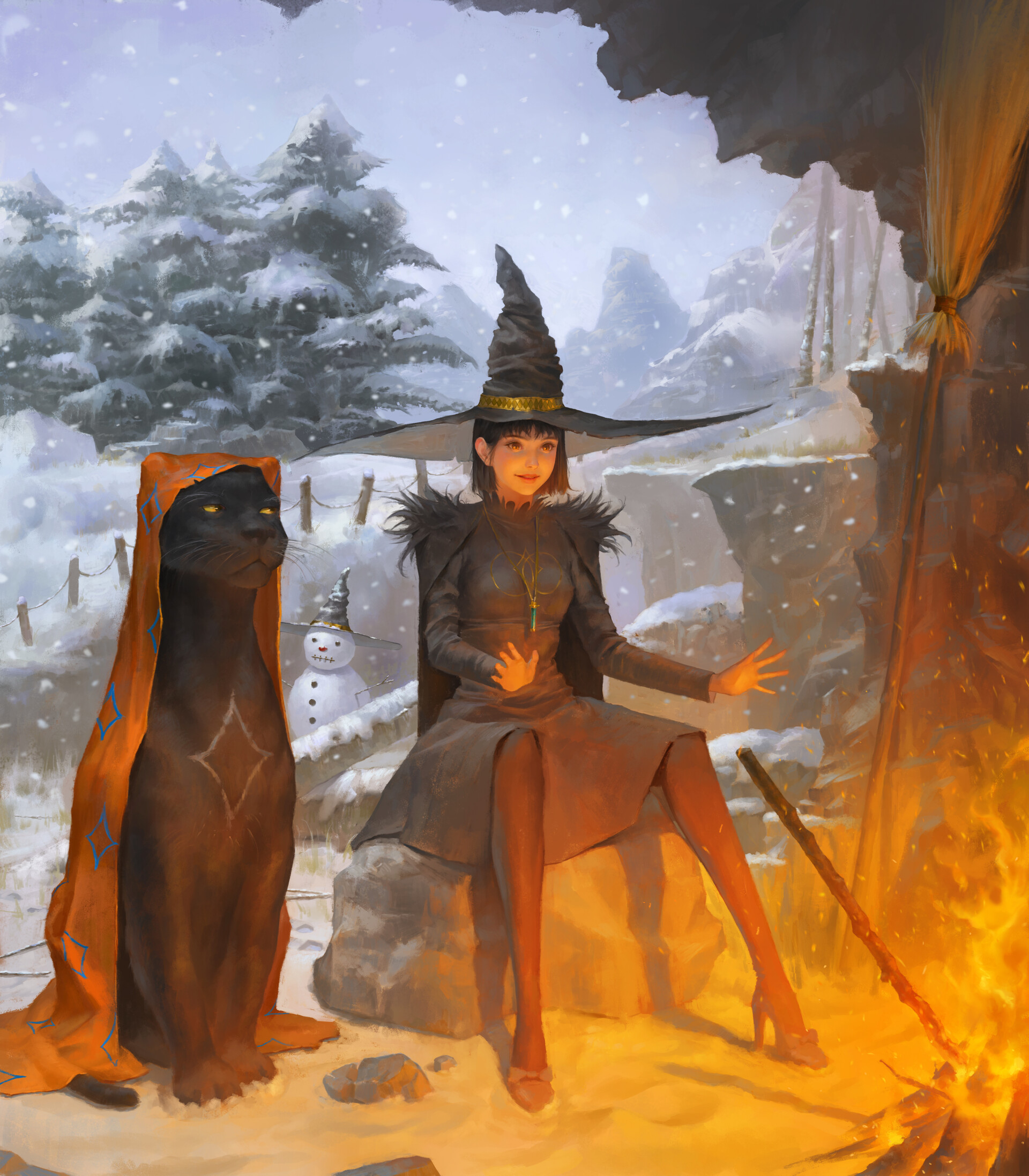 ArtStation - black witch & black panther