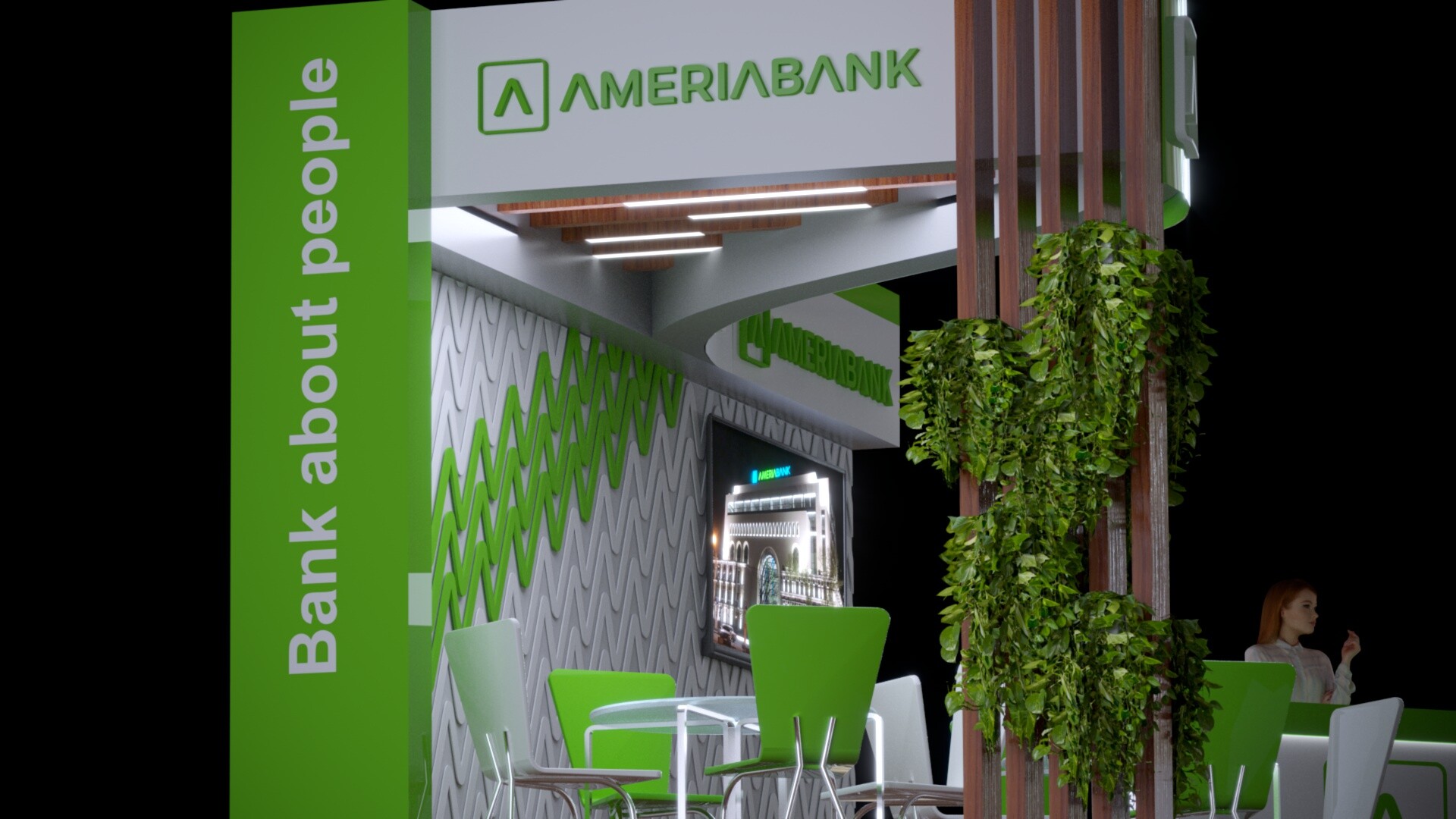 ArtStation - Bank on the street