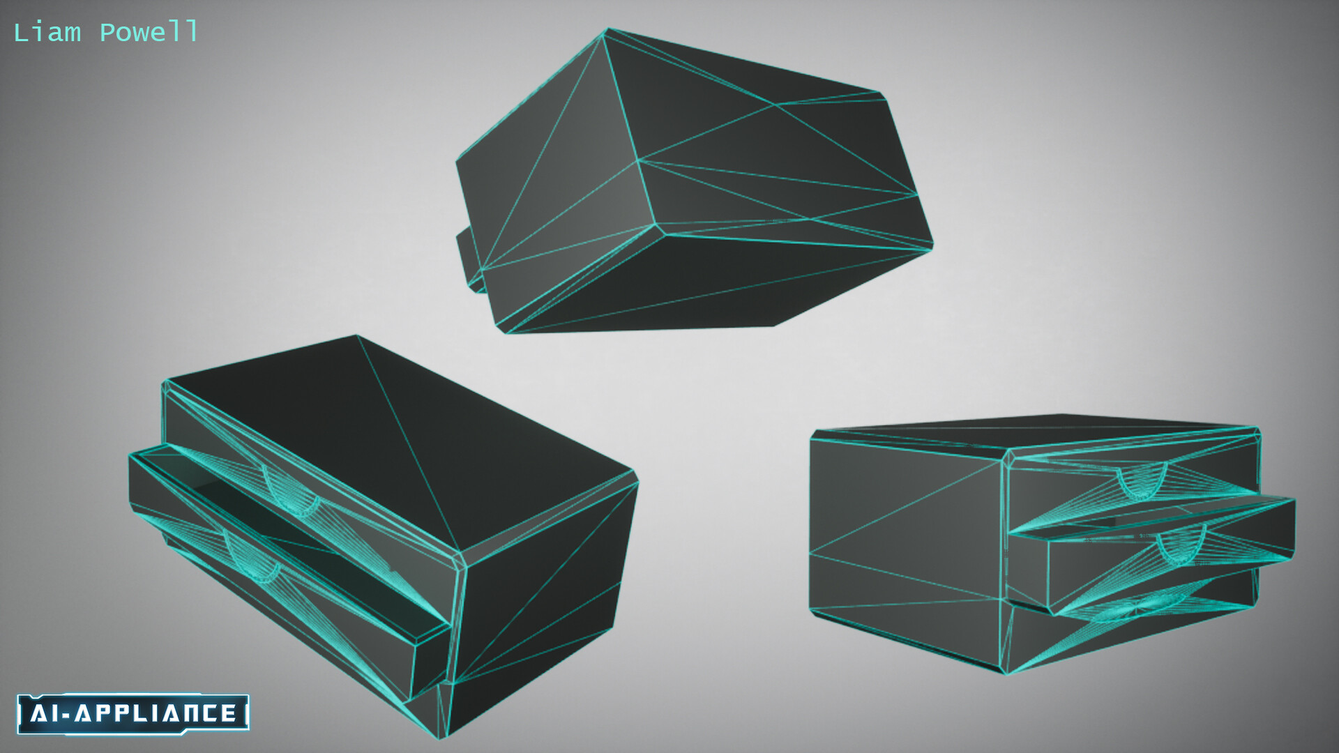 ArtStation - Ai - Appliance Wireframe Renders