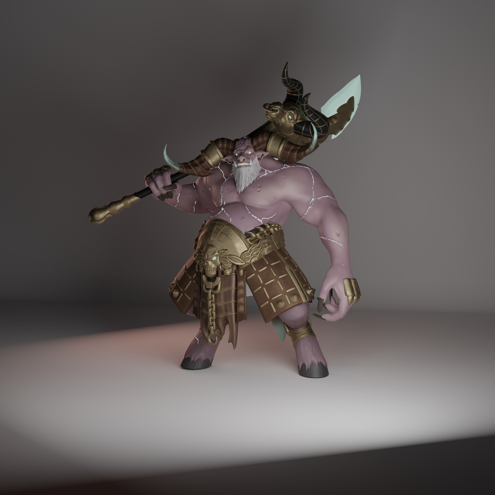 Alex Ulloa - Valtan, Demon Beast Commander - Fan art sculpture