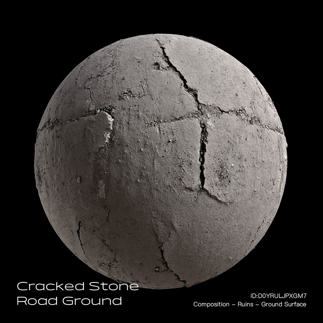 ArtStation - Cracked Stone Ground