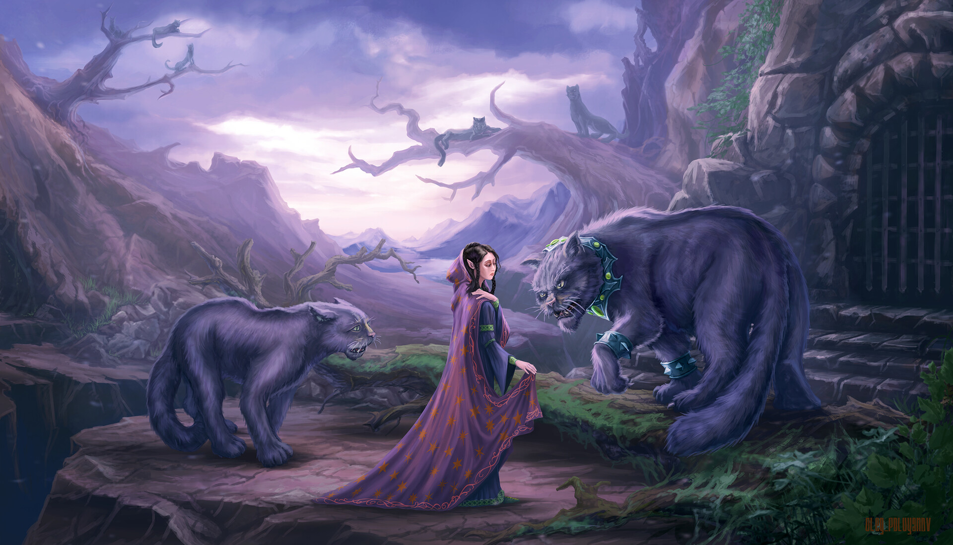 ArtStation - Luthien and Prince of Cats Tevildo