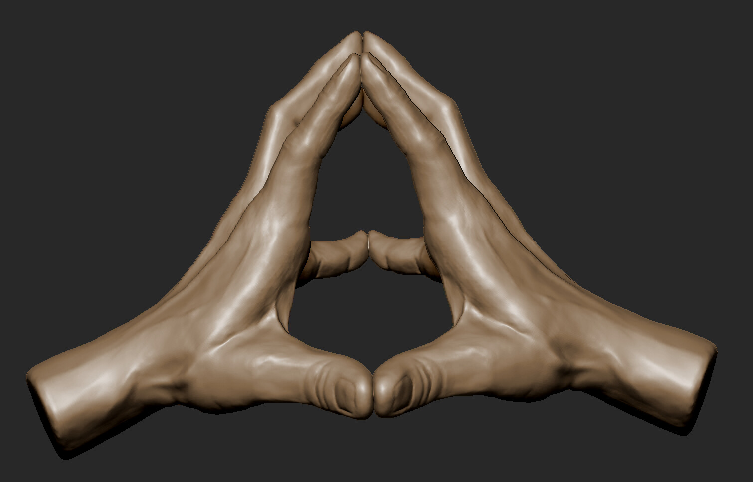 ArtStation - Hands Together 3D Model (ZBrush)