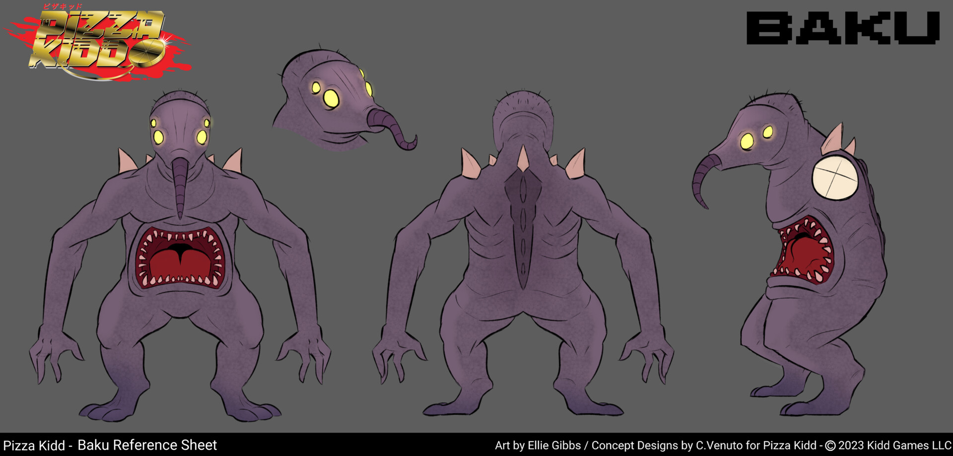 ArtStation - Baku - Character Sheet [Pizza Kidd]