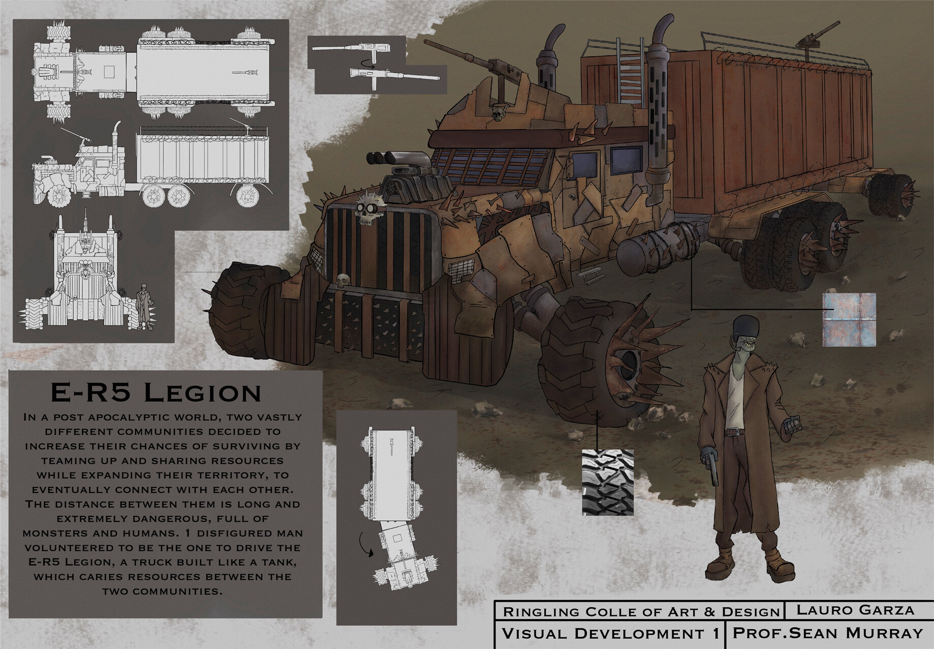 ArtStation - Imaginary Vehicle_ Apocalypse truck