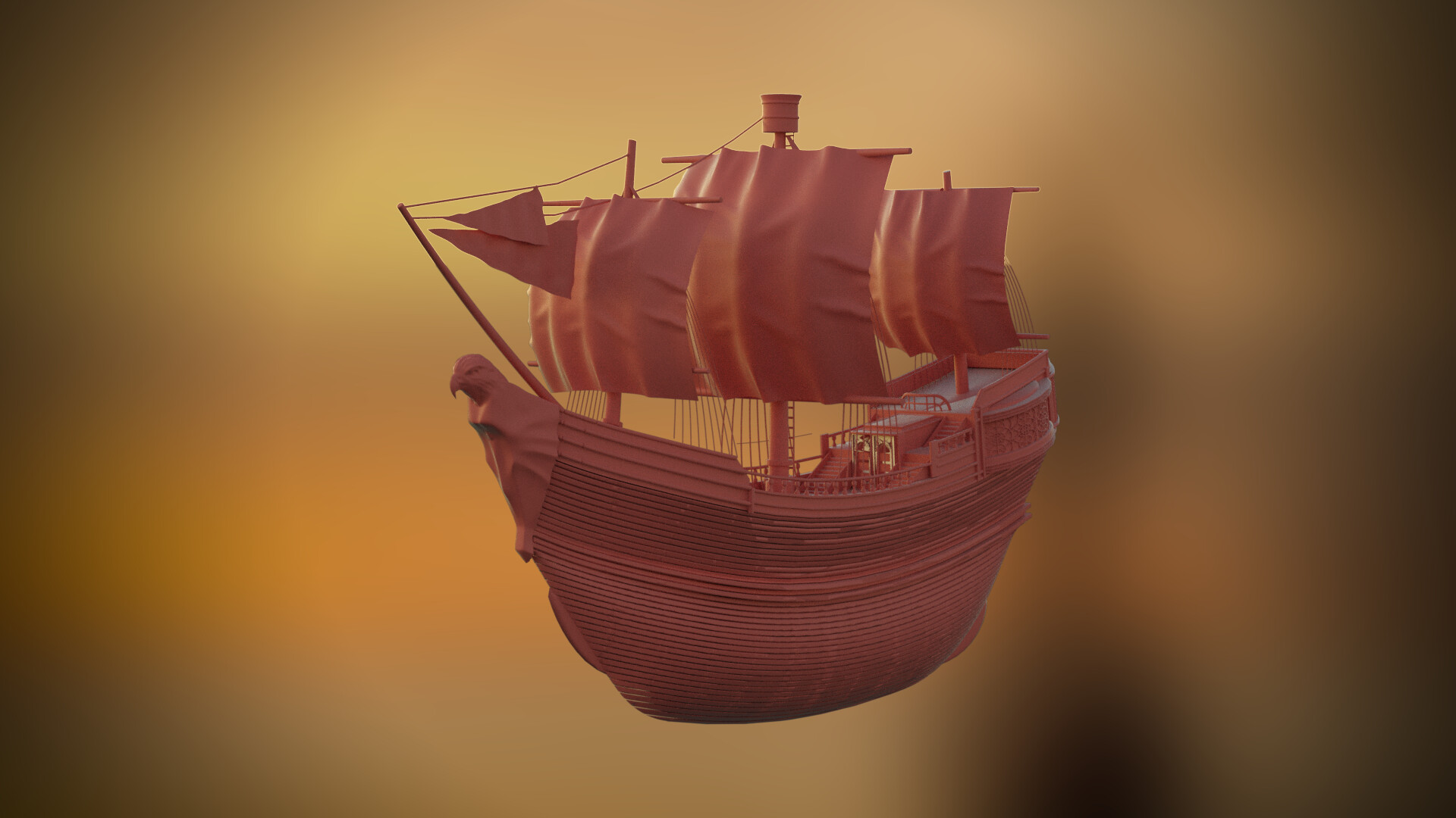 ArtStation - unfinished ship project 2020