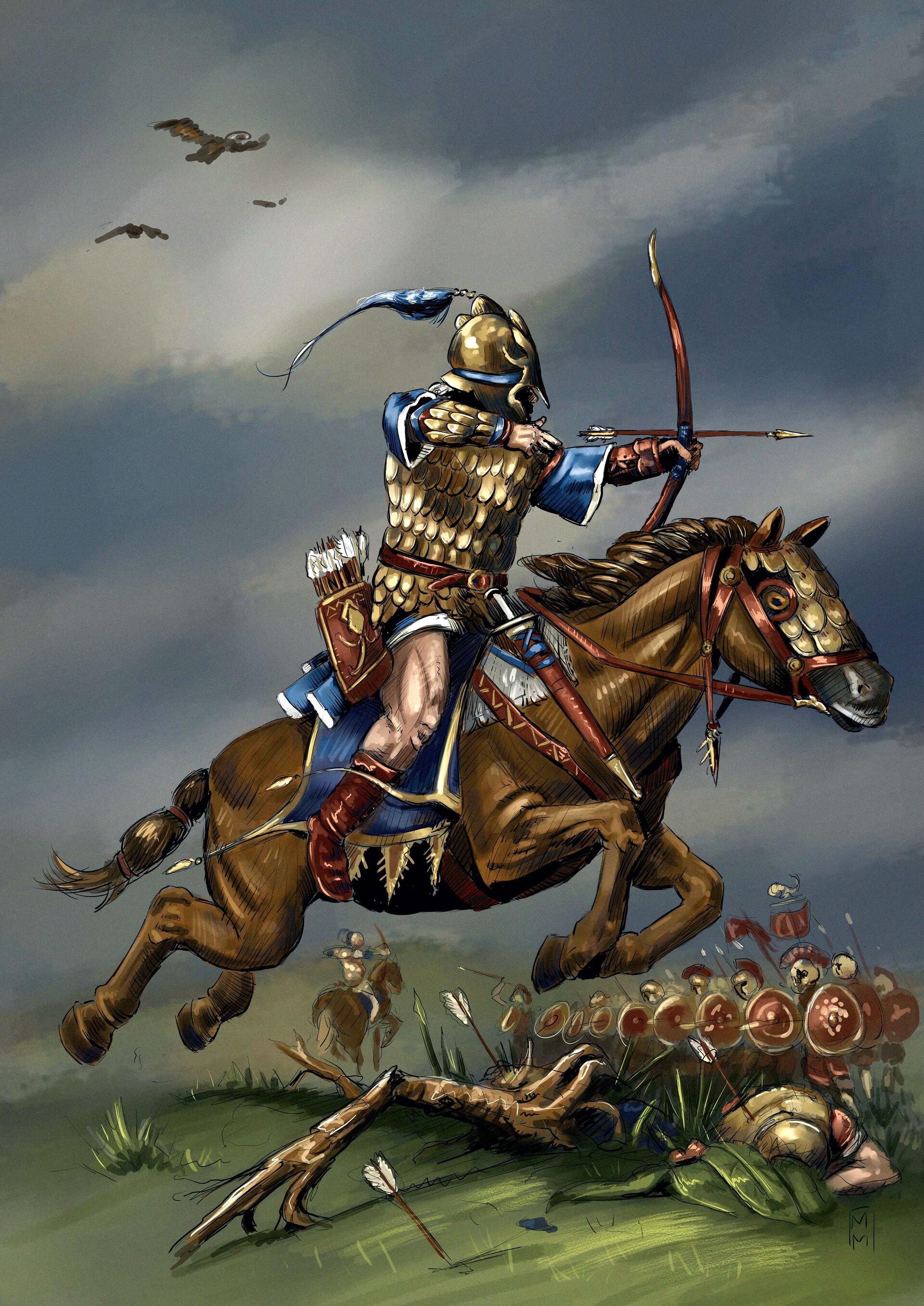 ArtStation - Bellovesus / Atlantean horse archer