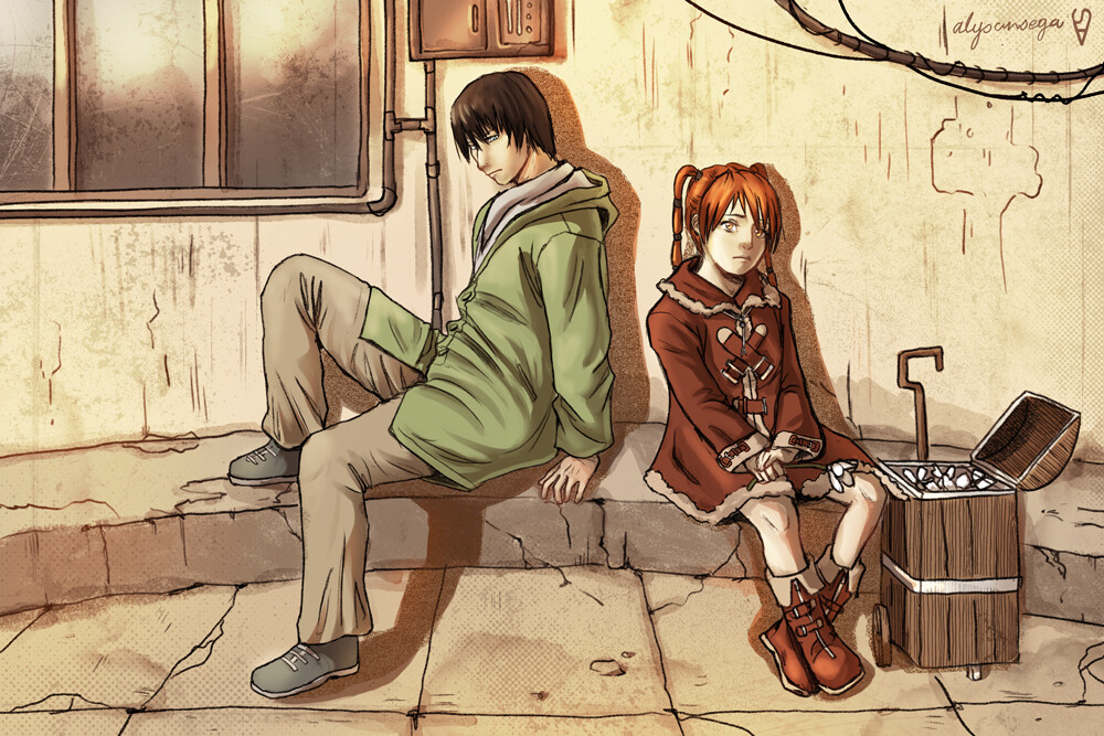 ArtStation - Ichise and Ran - TEXHNOLYZE fanart